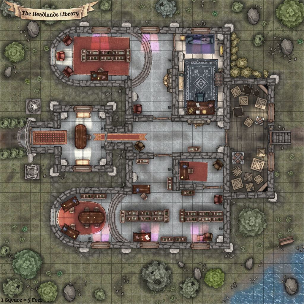 Battle Map - Library | Inkarnate - Create Fantasy Maps Online