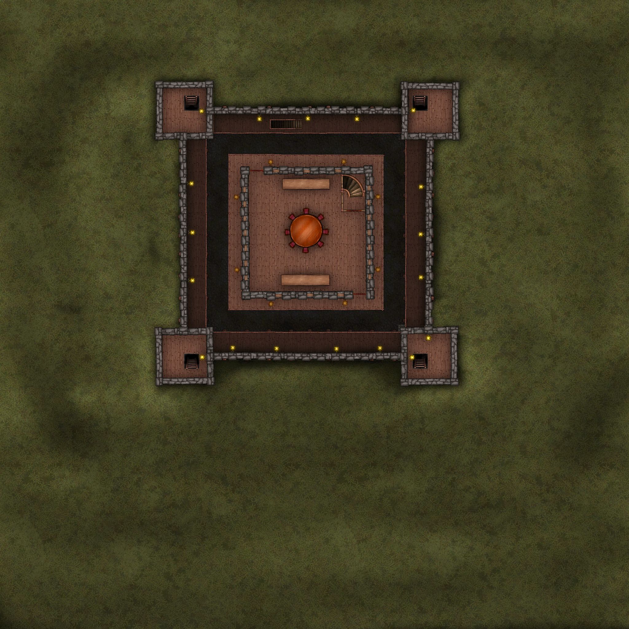 Mighty Fortress level 3 | Inkarnate - Create Fantasy Maps Online