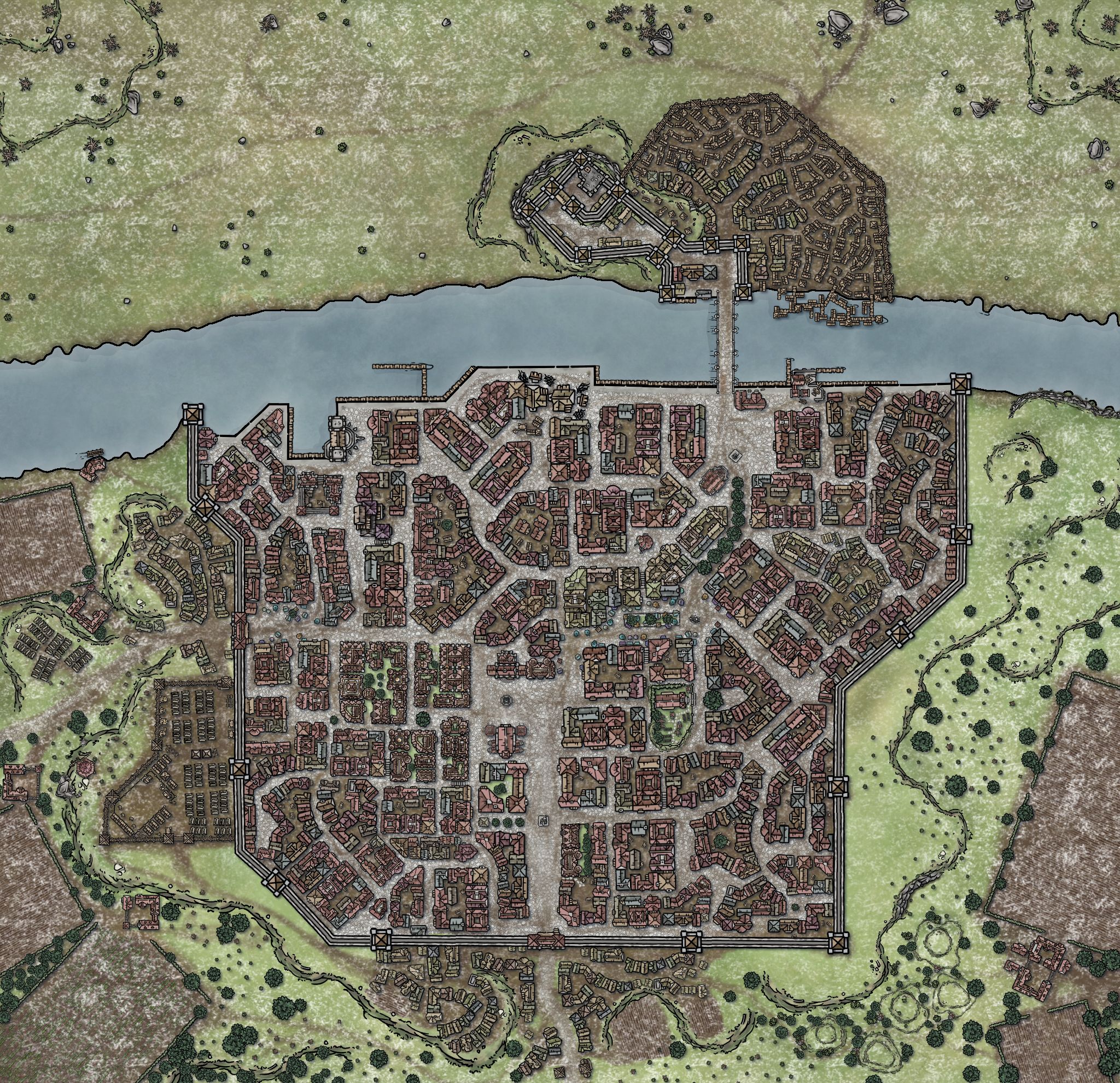 Achbrigge snow | Inkarnate - Create Fantasy Maps Online