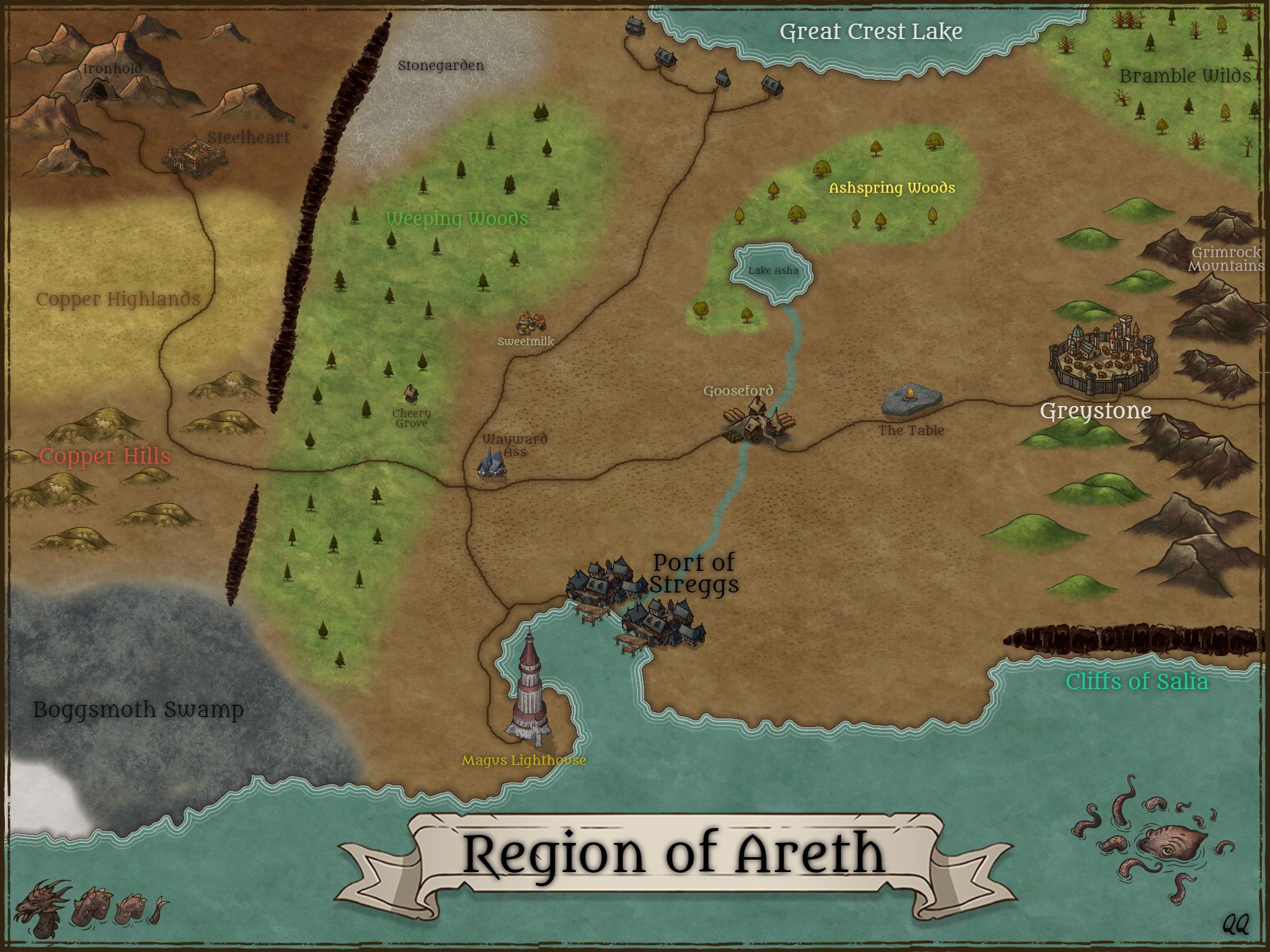 Region of Areth | Inkarnate - Create Fantasy Maps Online