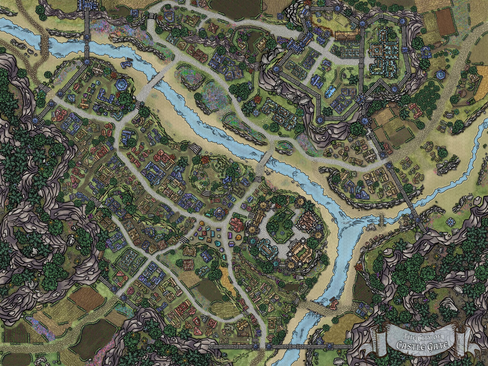 Castle Gate | Inkarnate - Create Fantasy Maps Online