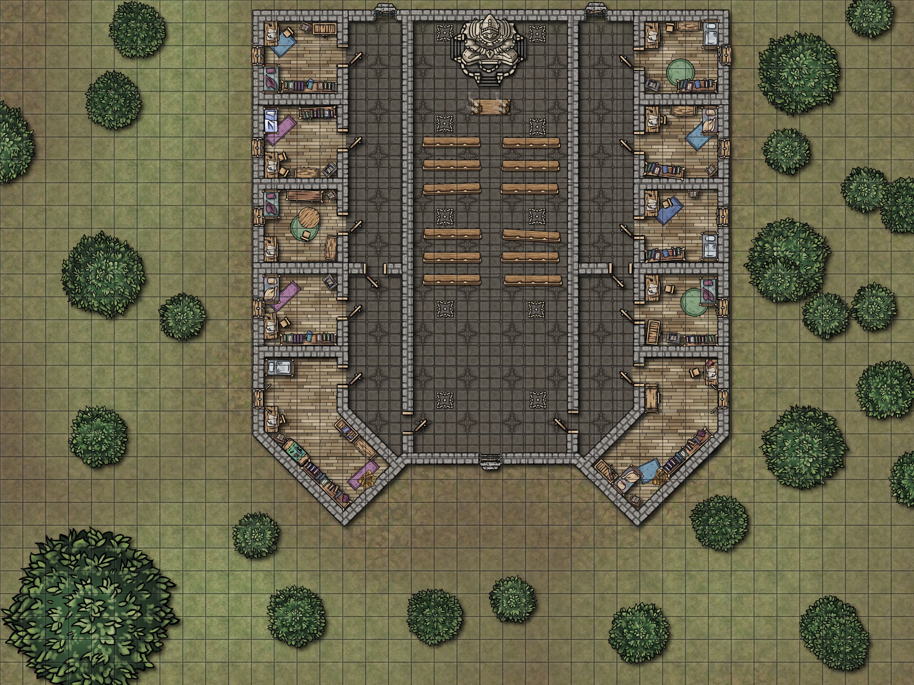 Tyr's Temple in Morlam | Inkarnate - Create Fantasy Maps Online