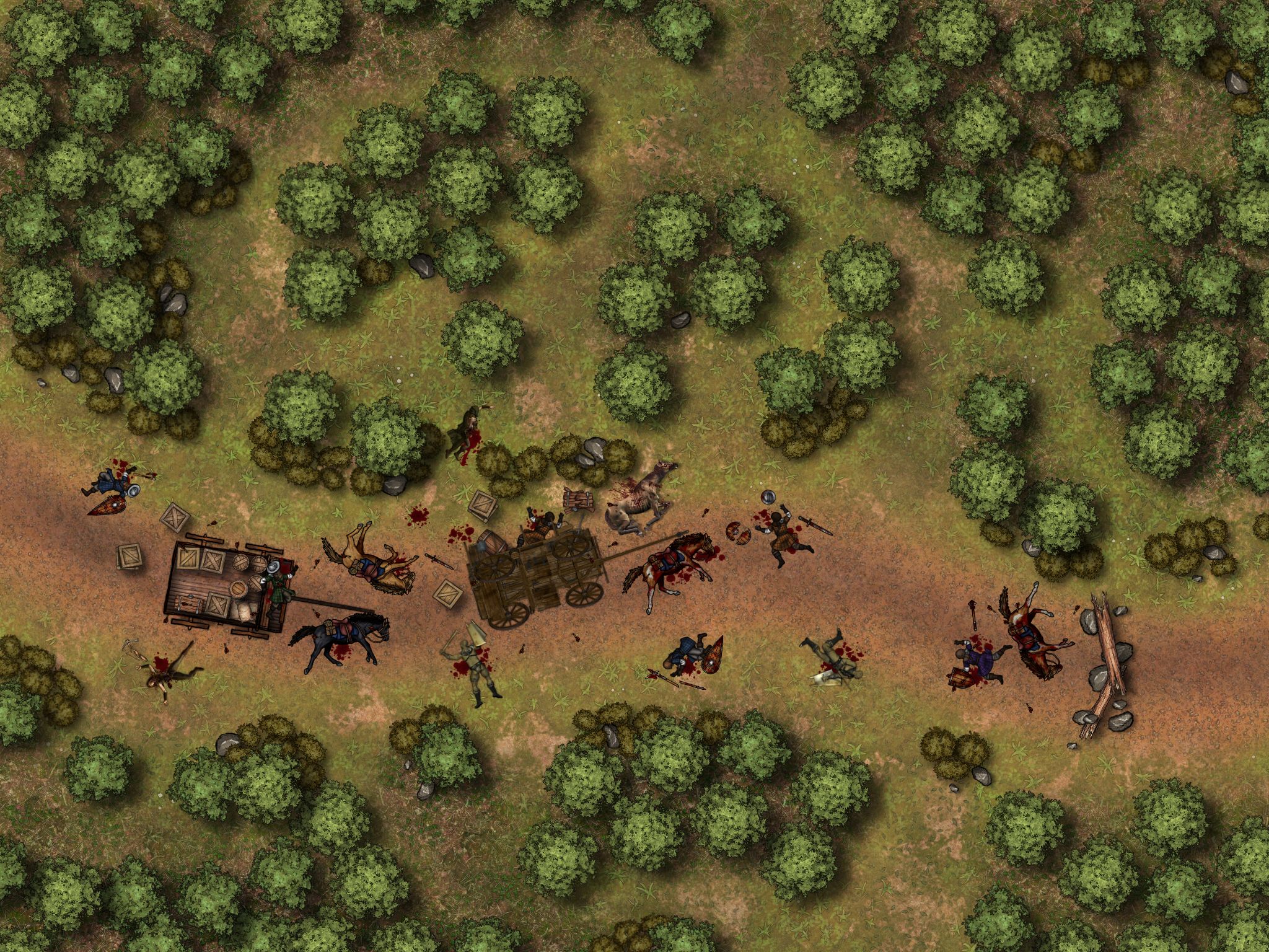 Caravan ambush | Inkarnate - Create Fantasy Maps Online