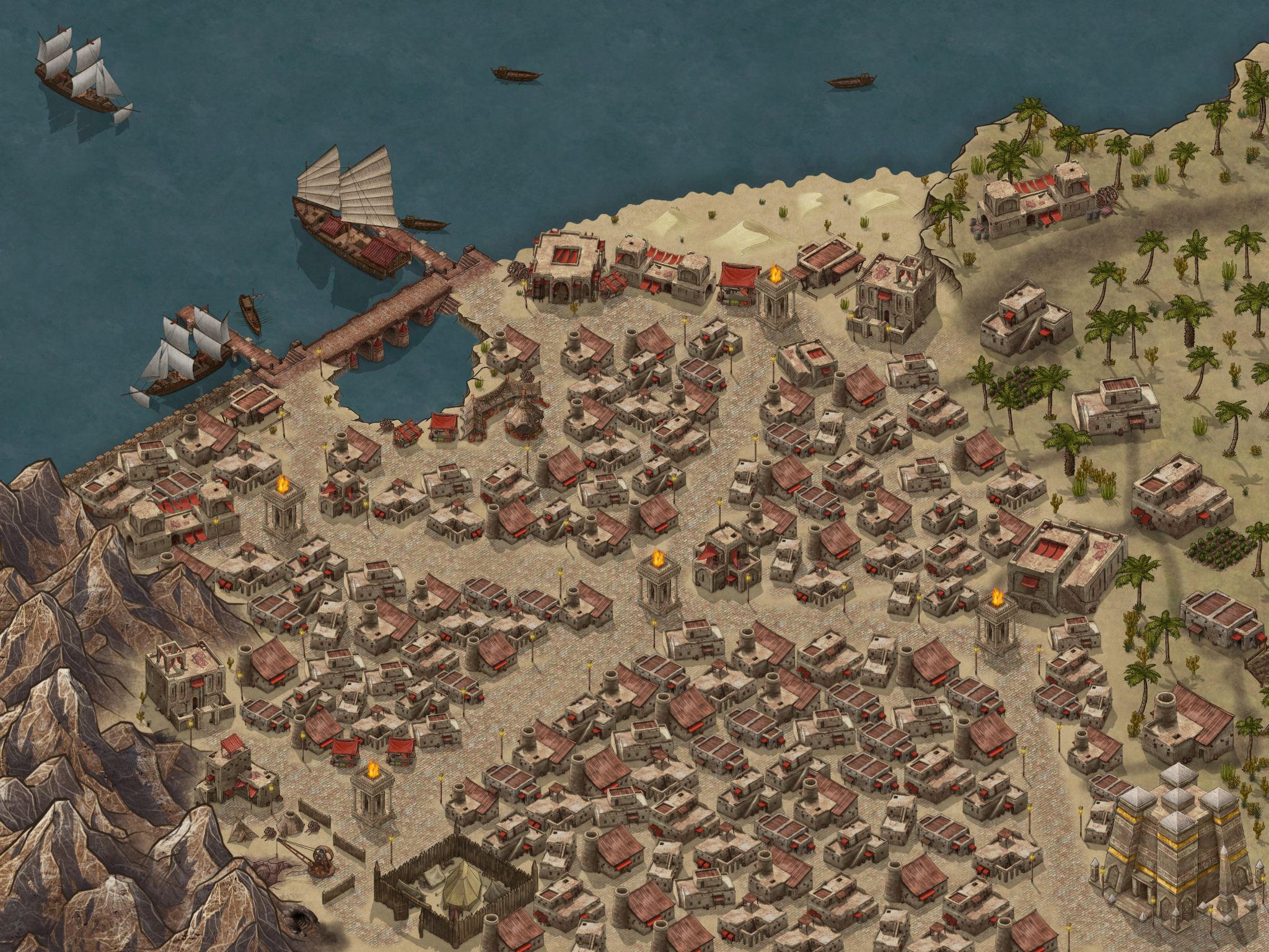 Neostra - part 1 - harbor | Inkarnate - Create Fantasy Maps Online