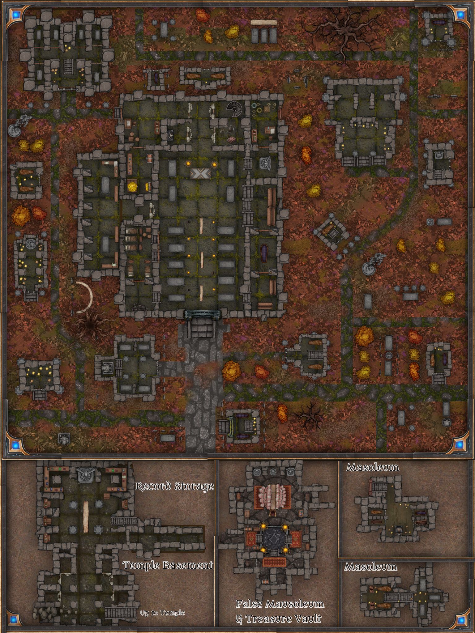 Graveyard Temple | Inkarnate - Create Fantasy Maps Online