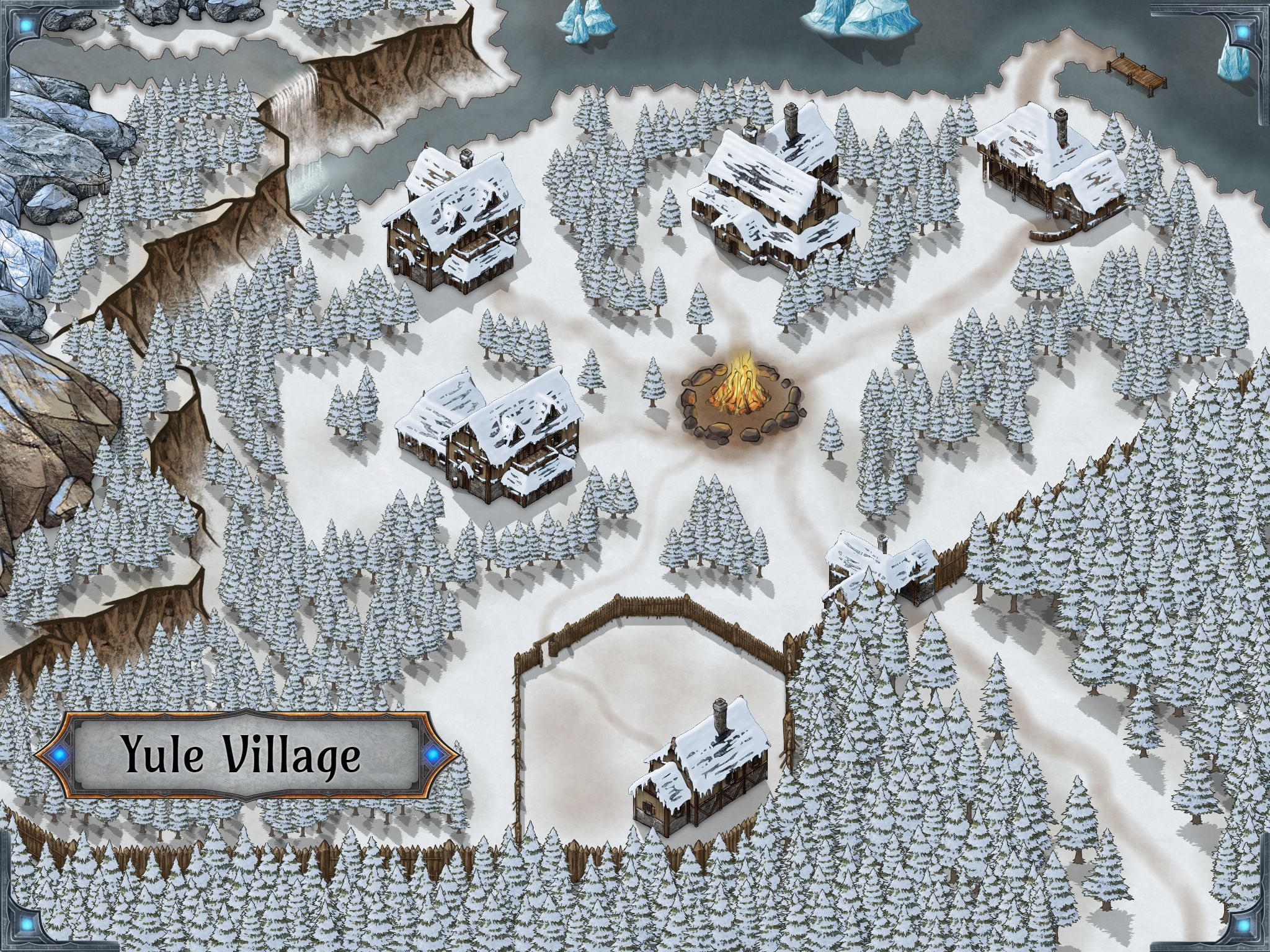 Ice Village | Inkarnate - Create Fantasy Maps Online
