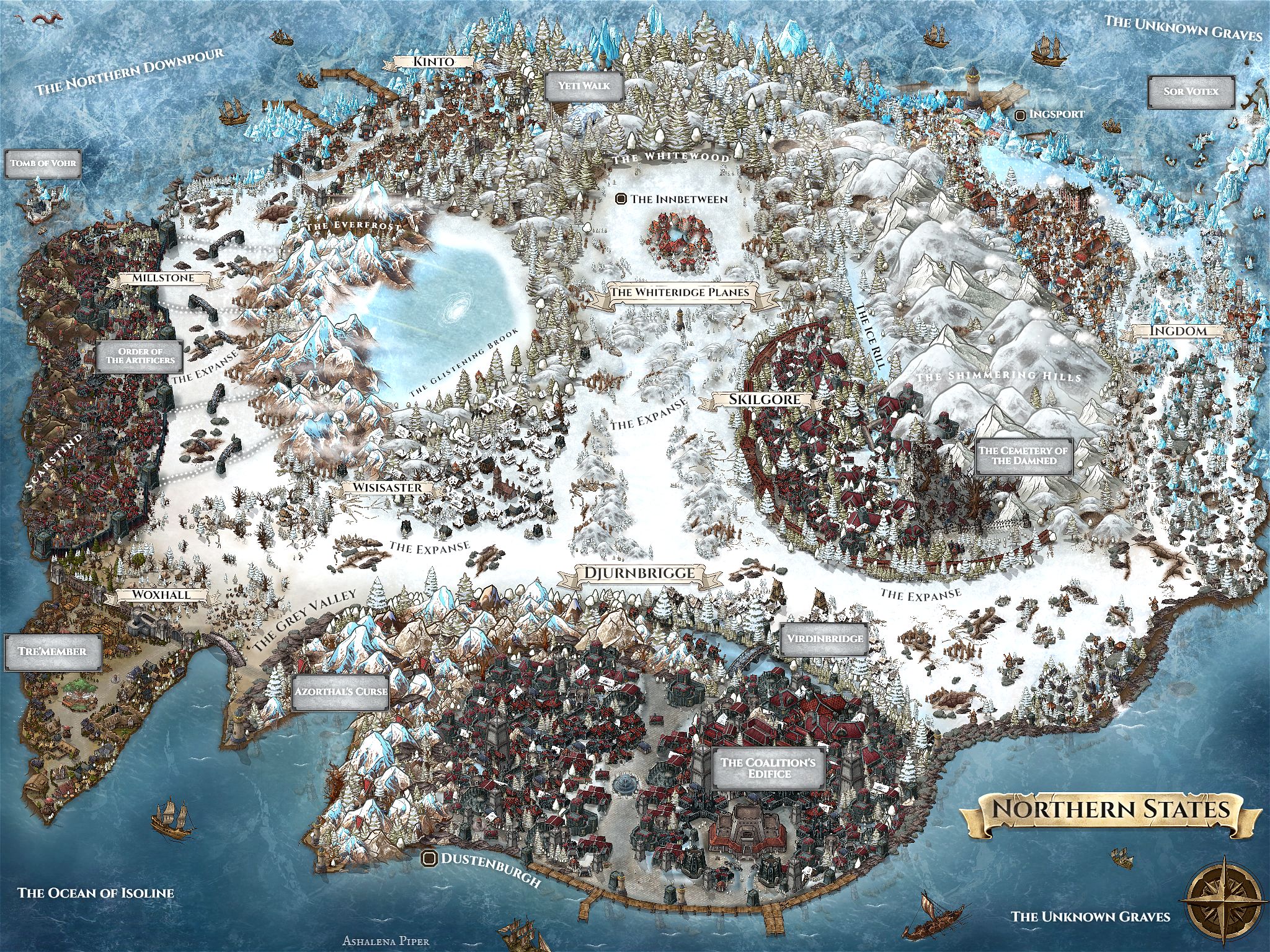 Northern States (DETAILED) 2022 | Inkarnate - Create Fantasy Maps Online