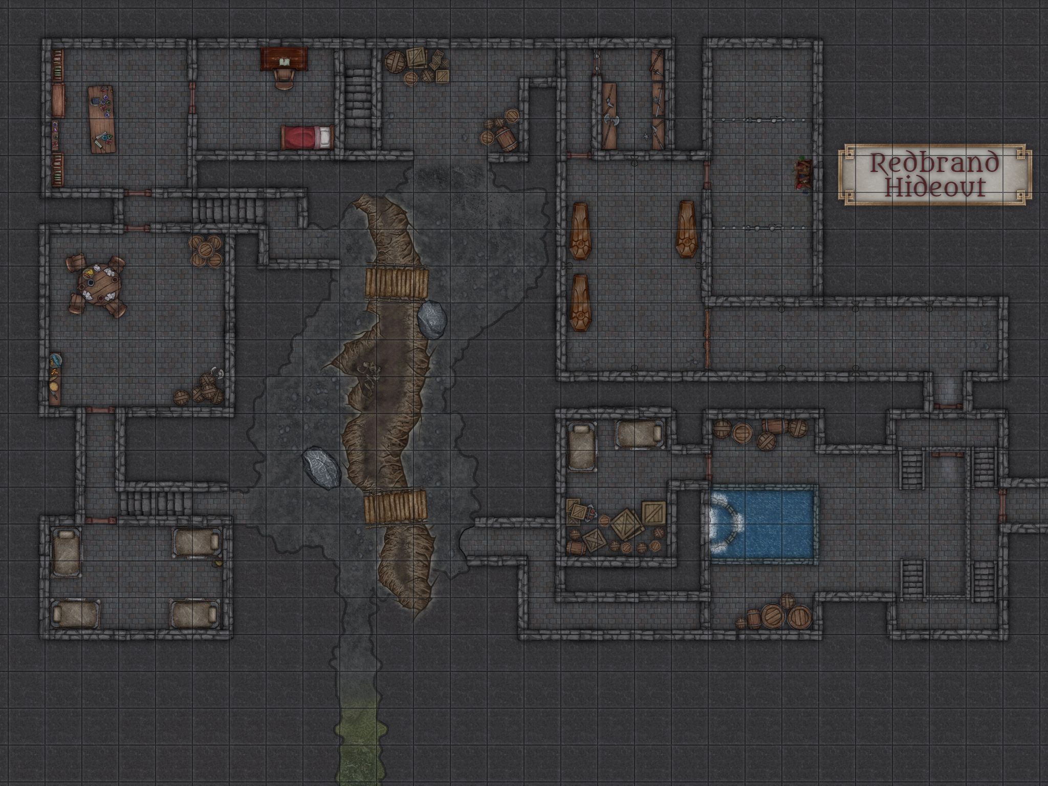 Redbrand Hideout (Lost Mine of Phandelver) | Inkarnate - Create Fantasy ...