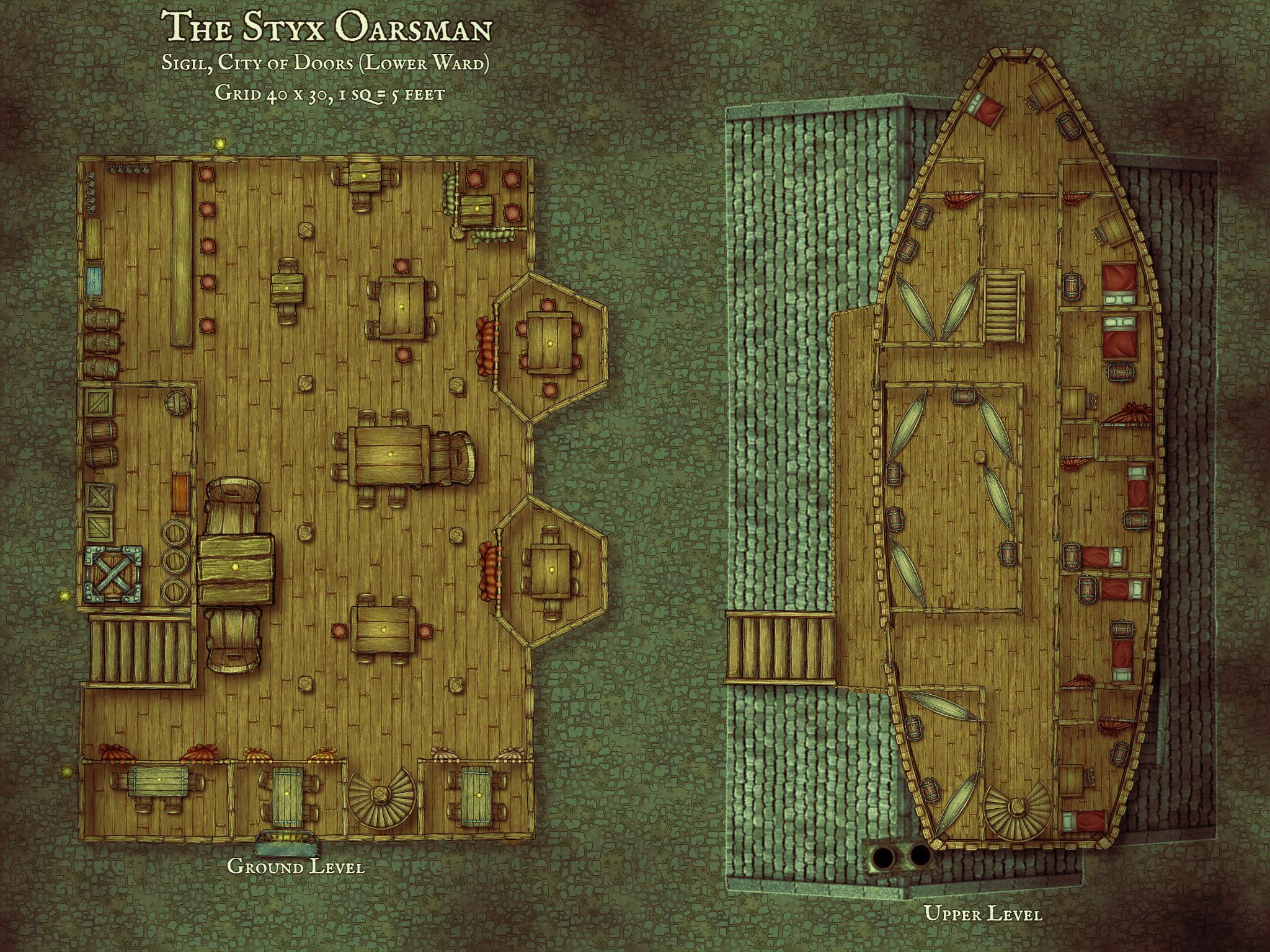 Styx Oarsman Tavern, City of Sigil | Inkarnate - Create Fantasy Maps Online