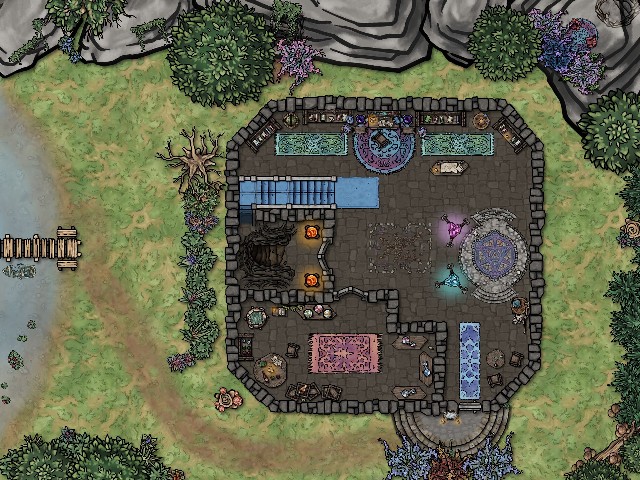 Vision Pillar floor 1 | Inkarnate - Create Fantasy Maps Online