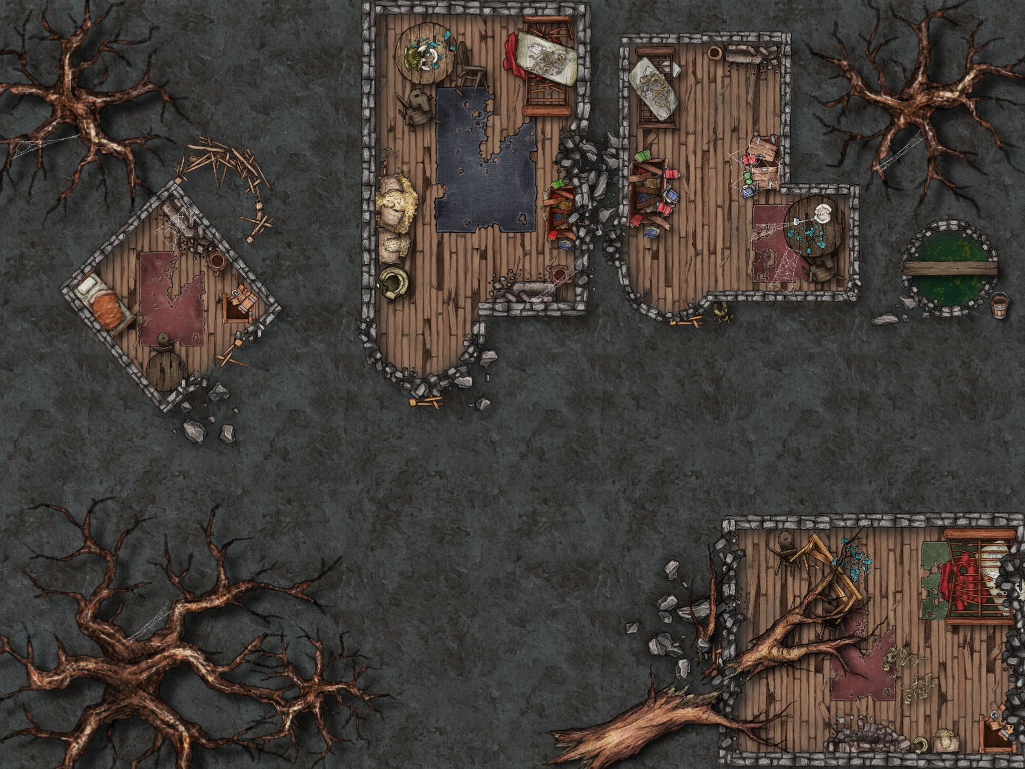 Dark Village | Inkarnate - Create Fantasy Maps Online