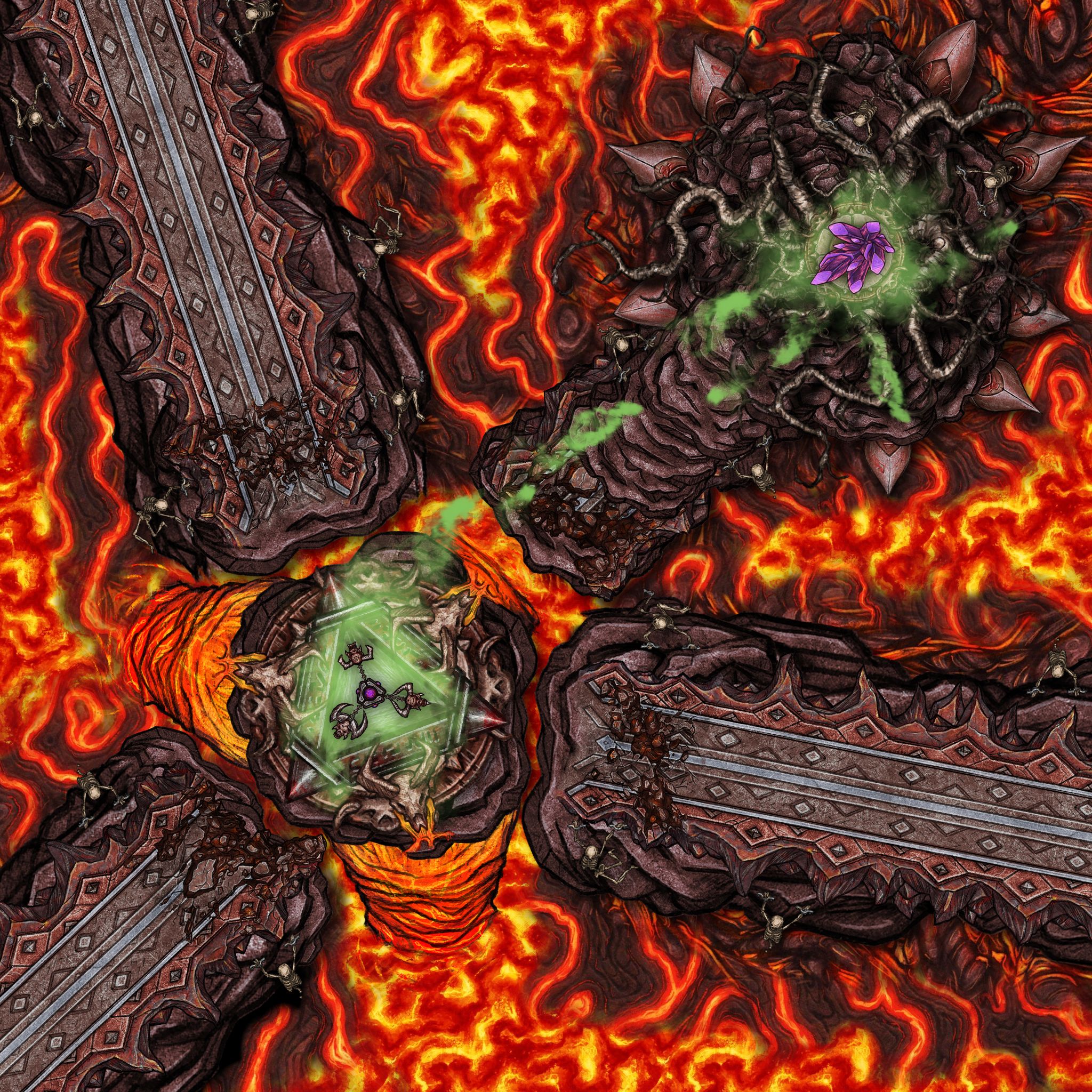 Soul Eater Tree - Hell Challenge | Inkarnate - Create Fantasy Maps Online