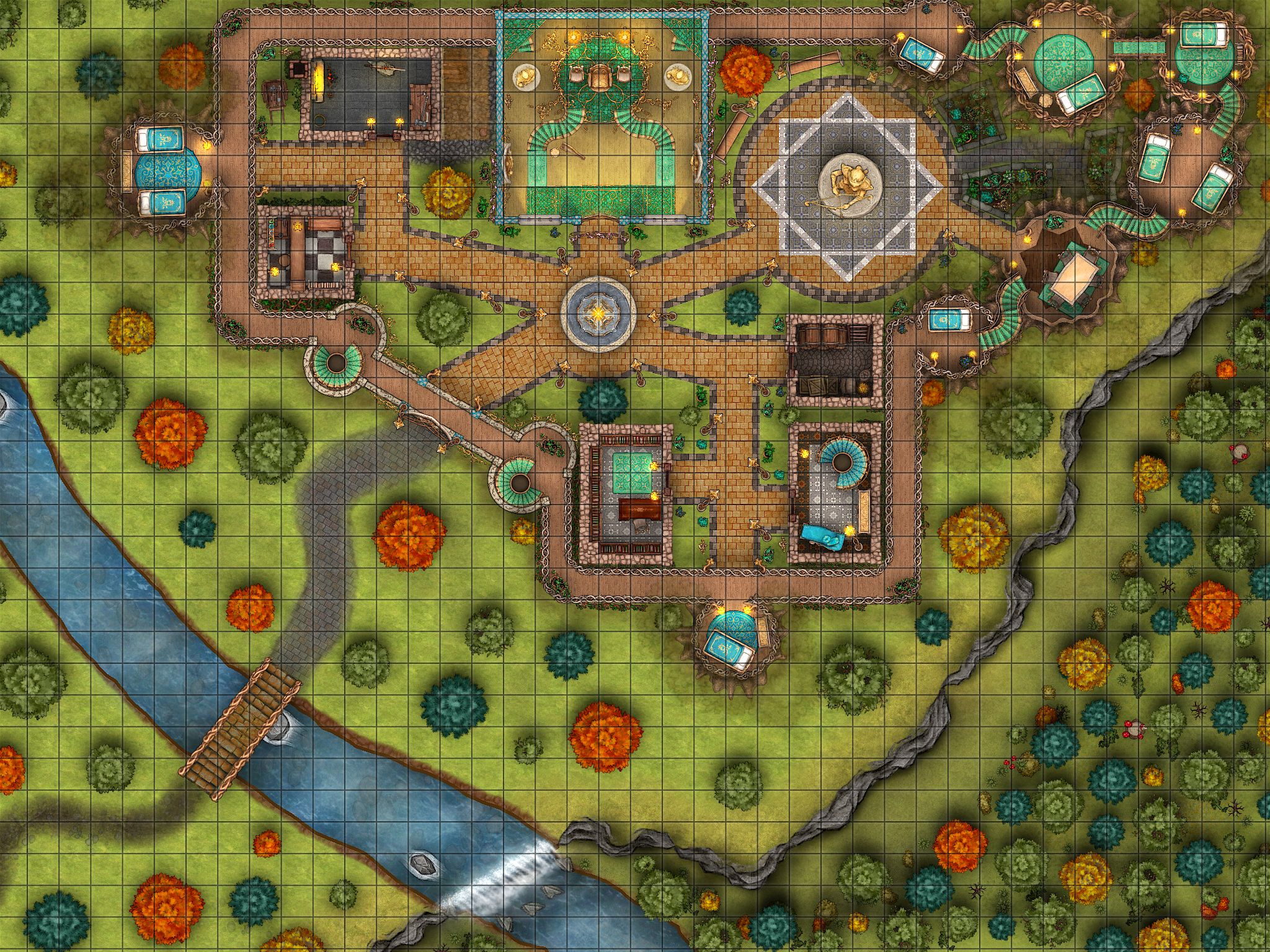 Elven hill castle | Inkarnate - Create Fantasy Maps Online