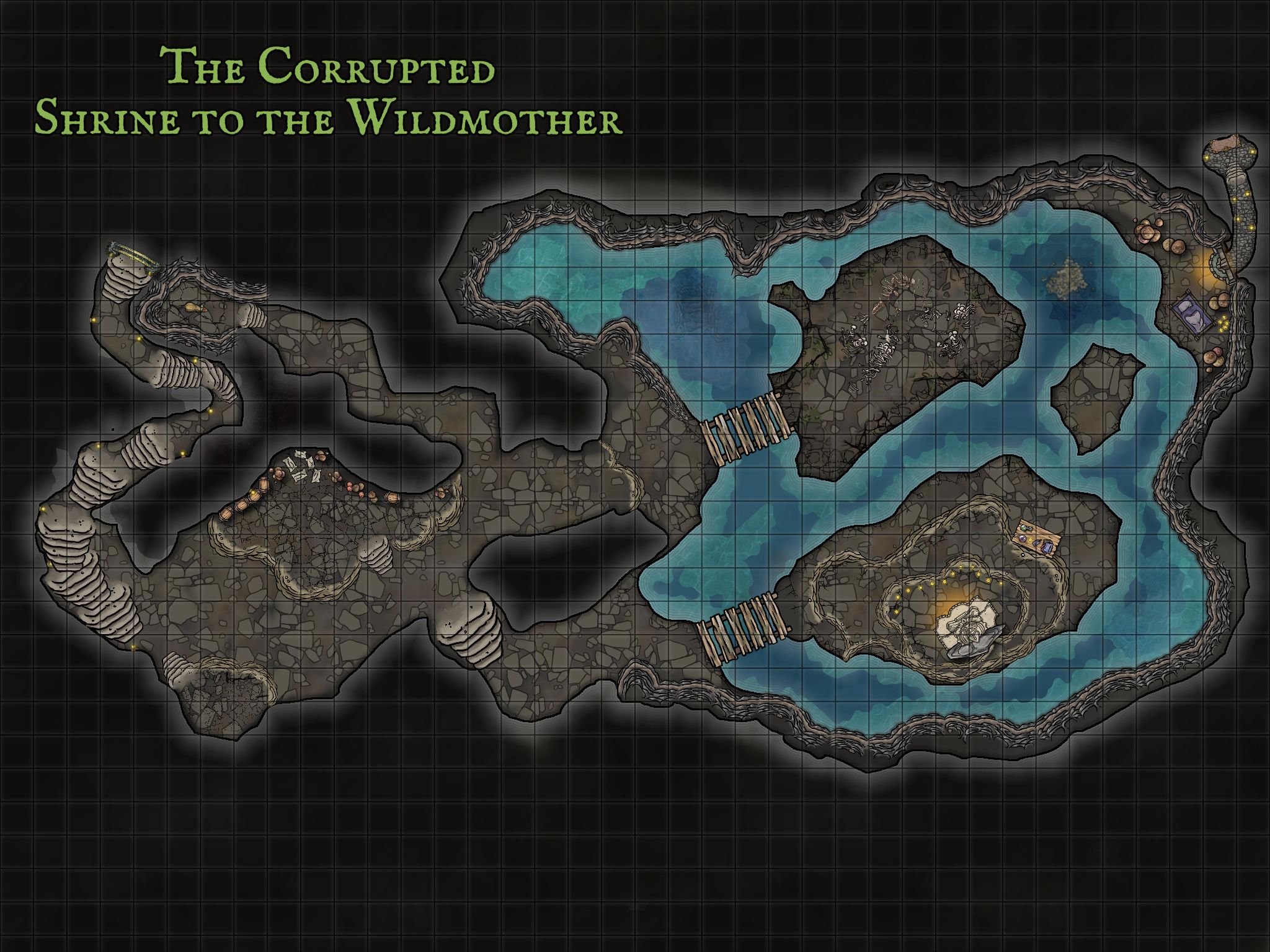 The Corrupted Shrine to the Wildmother (without legend) | Inkarnate ...