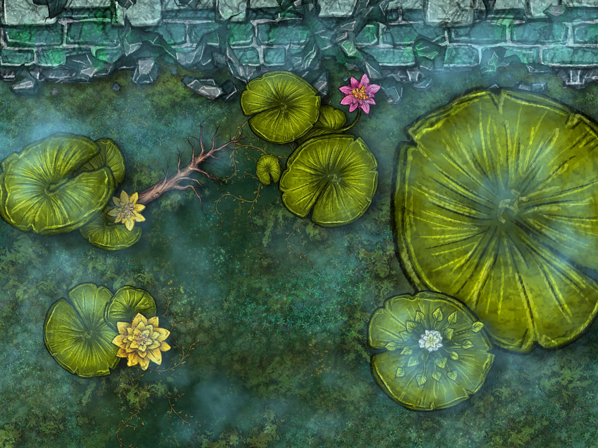 Hither Lillypad swamp | Inkarnate - Create Fantasy Maps Online