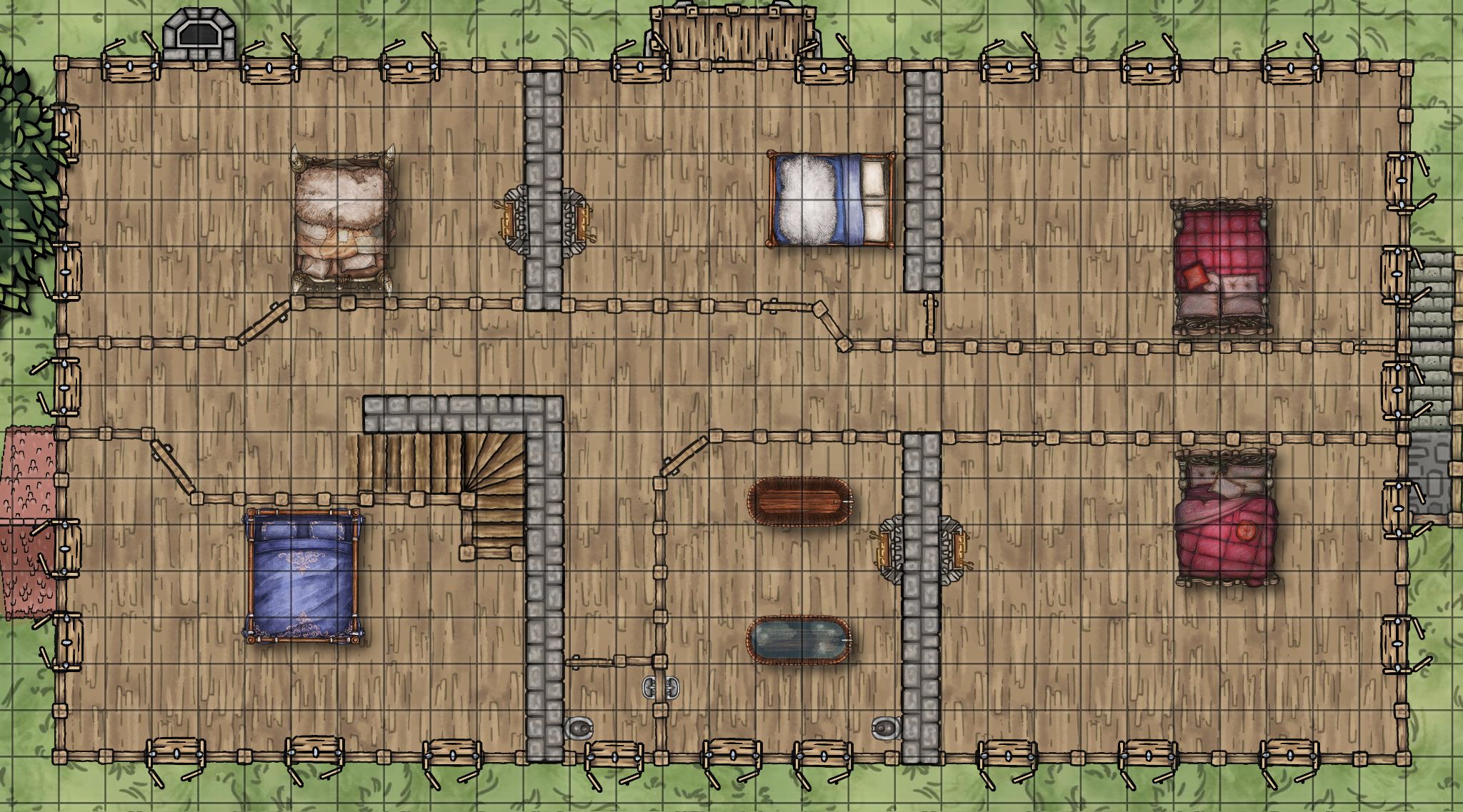 Tresendar Manor Upper | Inkarnate - Create Fantasy Maps Online