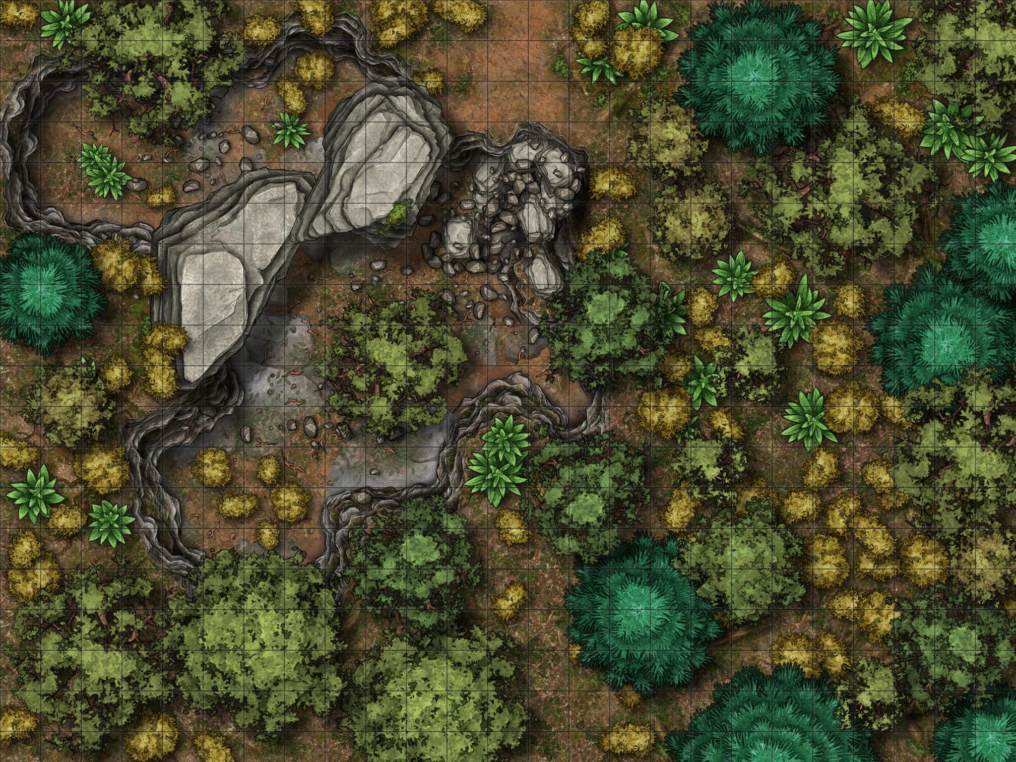 Natural Bridge cave enterance (Cavern hidden) | Inkarnate - Create ...