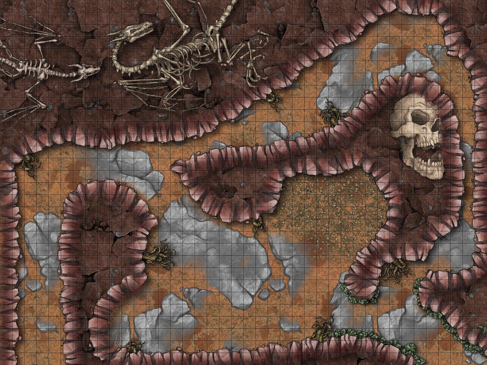 Sea Caves of Sati | Inkarnate - Create Fantasy Maps Online