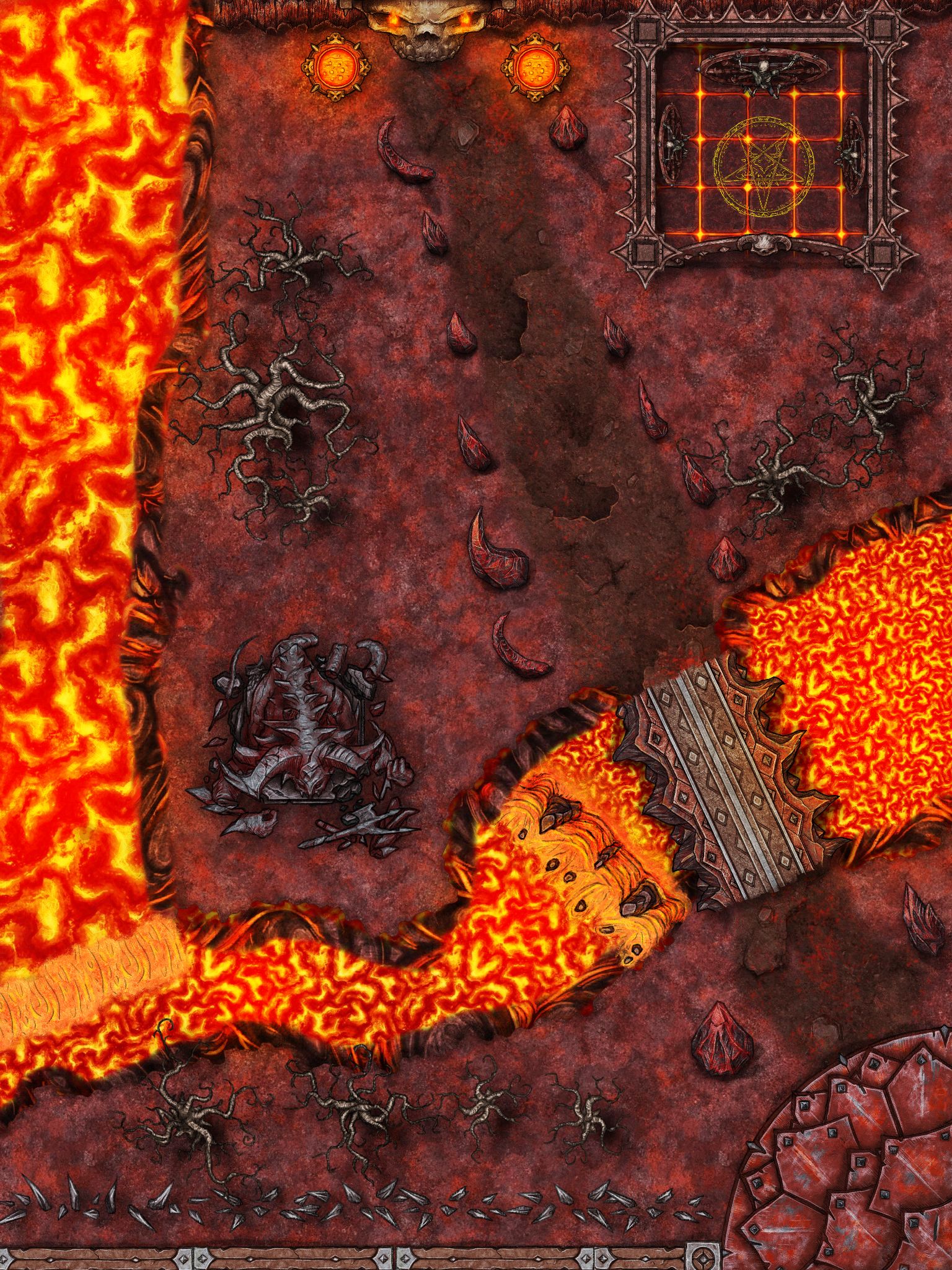 A Passage in the Burning Hells | Inkarnate - Create Fantasy Maps Online