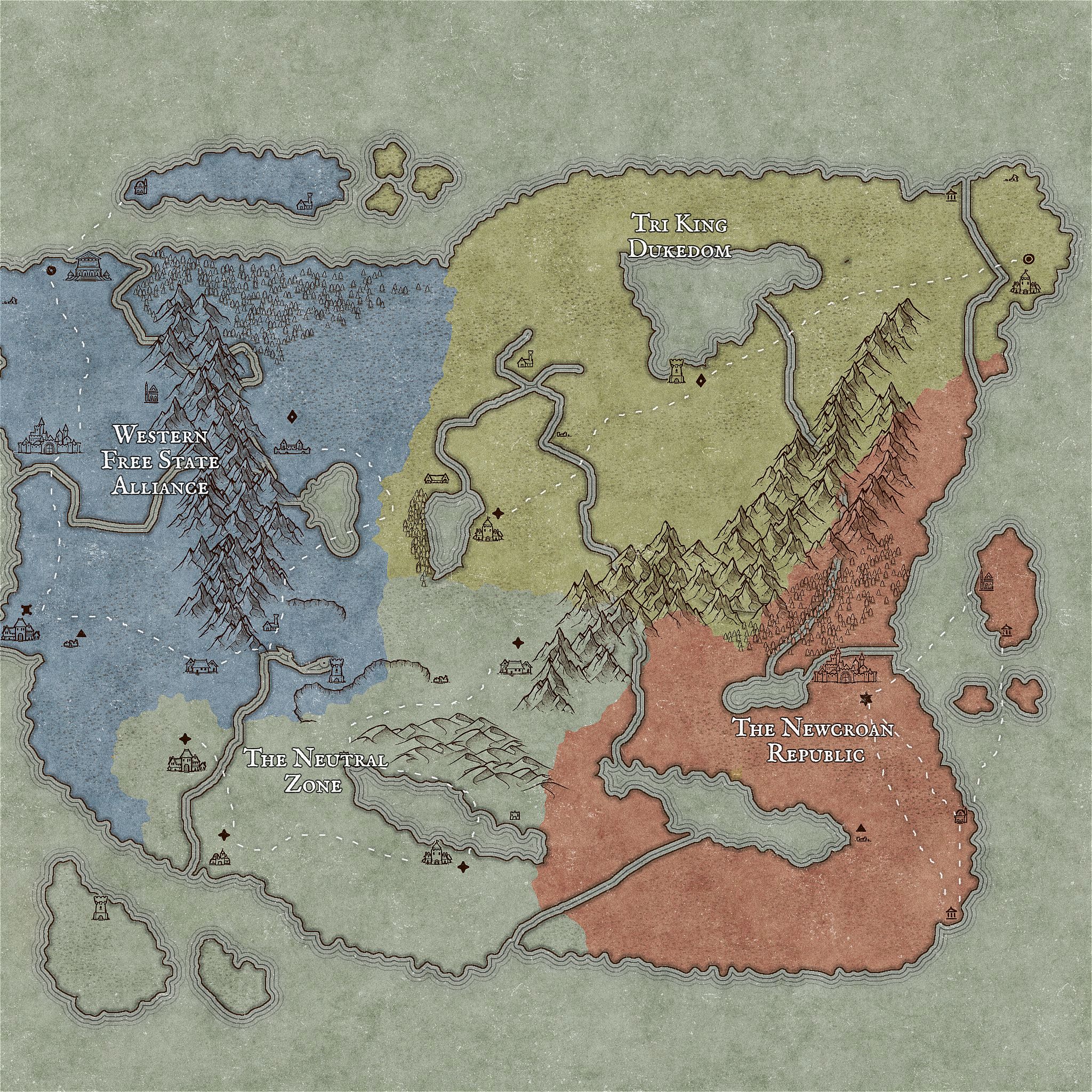 Kingdoms Map | Inkarnate - Create Fantasy Maps Online