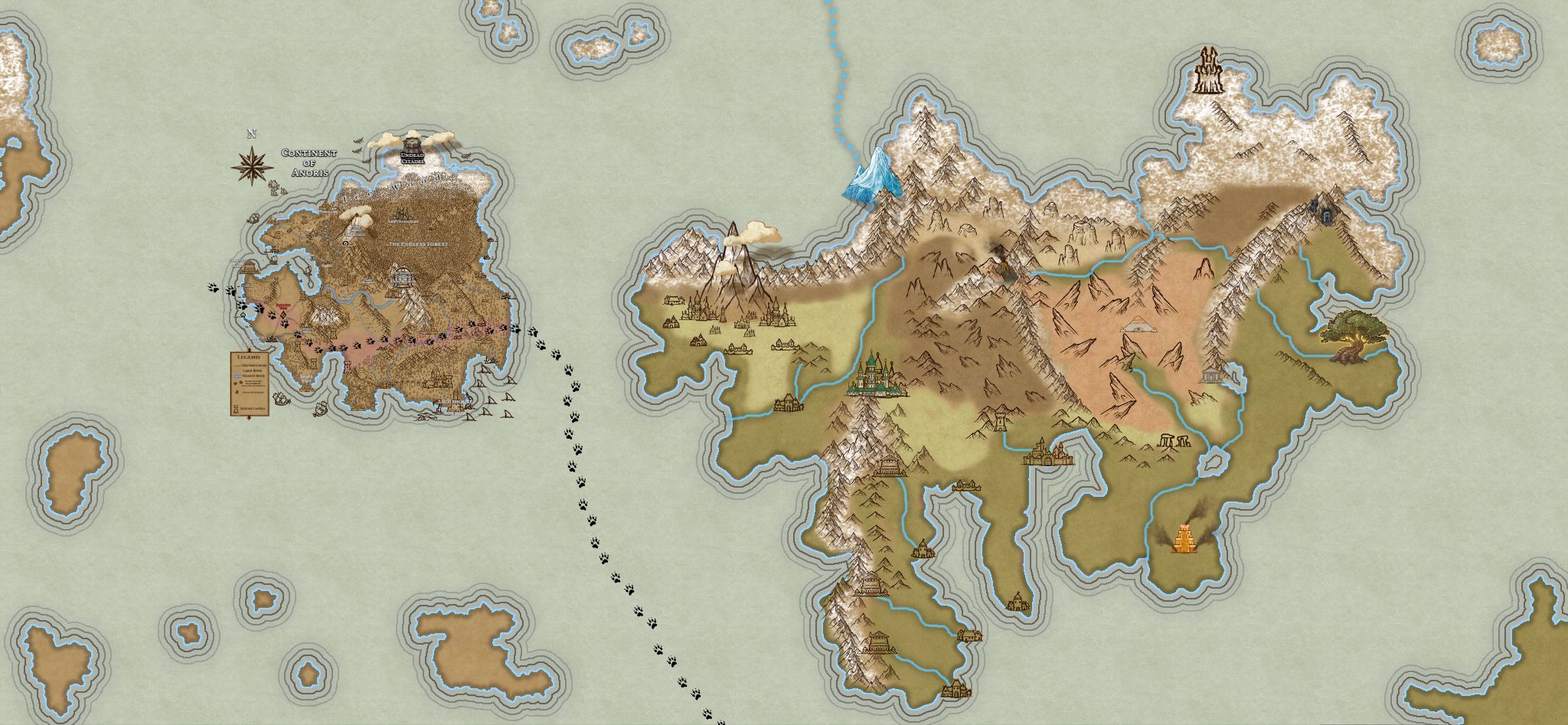 The wandering Dungeon: Anoris and Azel, MAP - The Wandering Dungeon ...