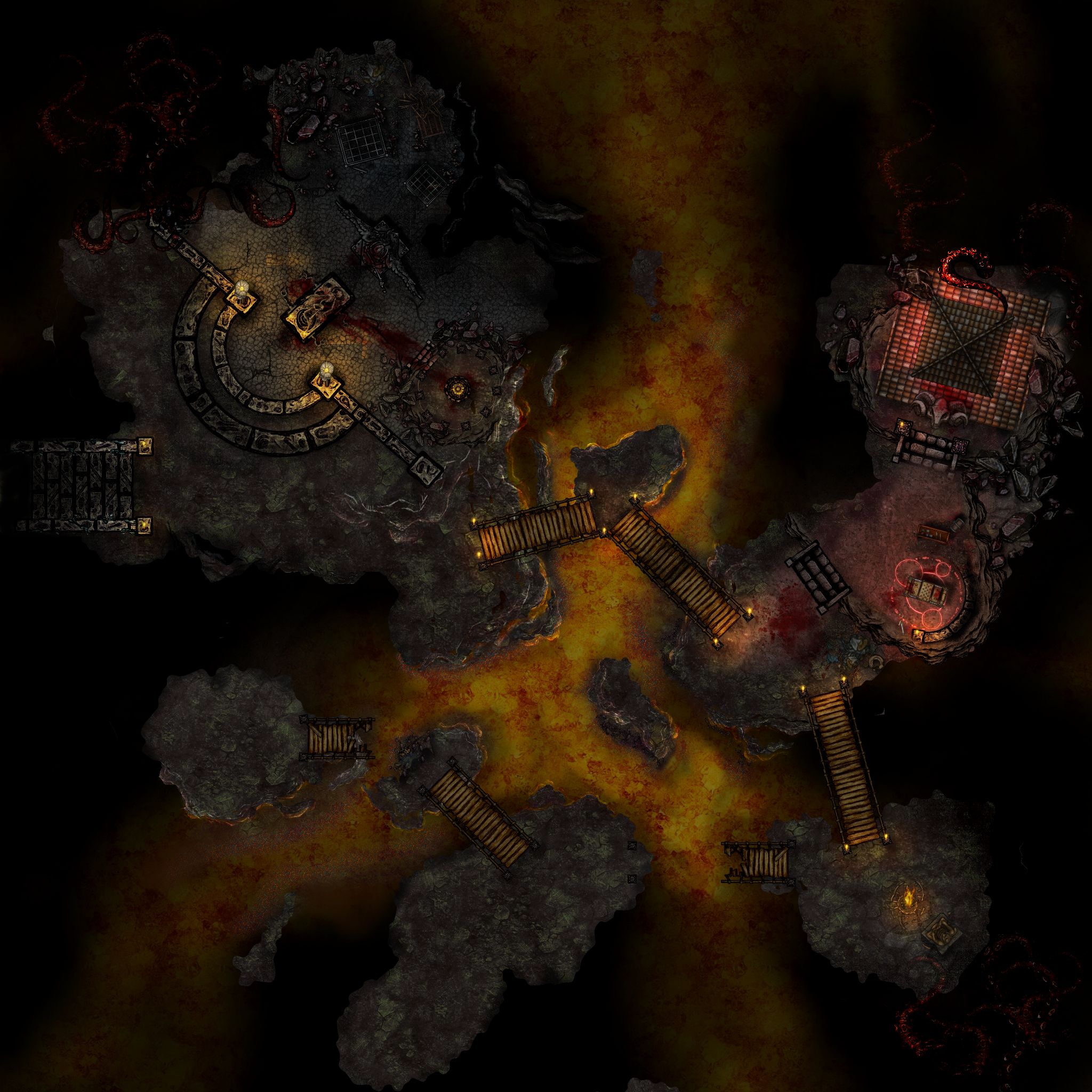 Fiery Sacrificial Pit | Inkarnate - Create Fantasy Maps Online