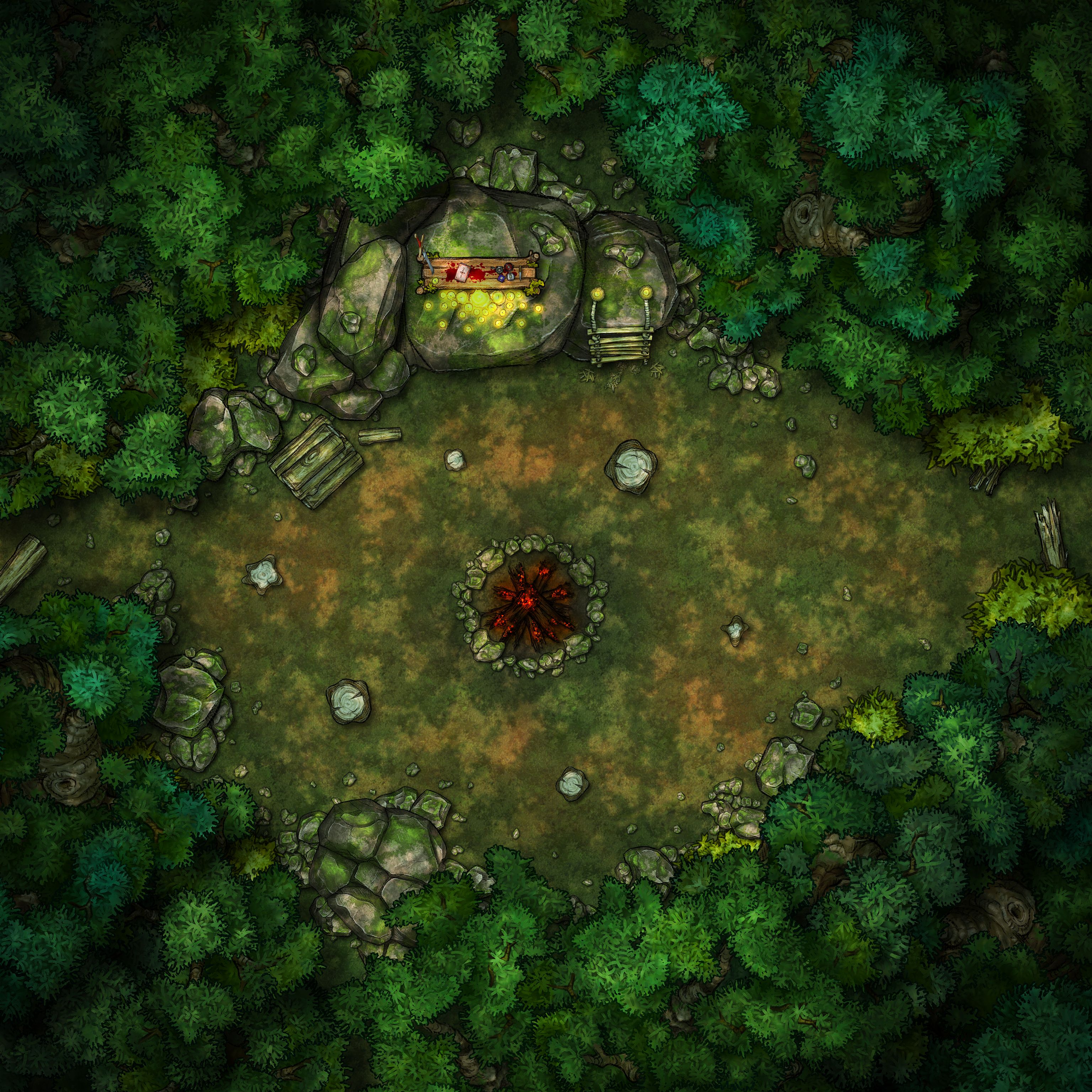 Altar in the Woods | Inkarnate - Create Fantasy Maps Online