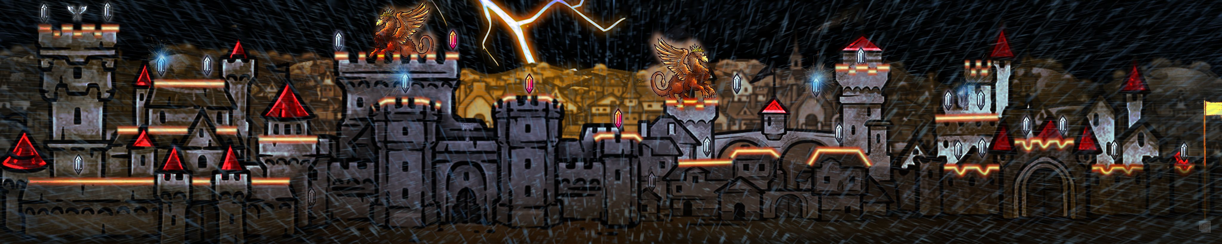 Side scroller Castle City 4 | Inkarnate - Create Fantasy Maps Online