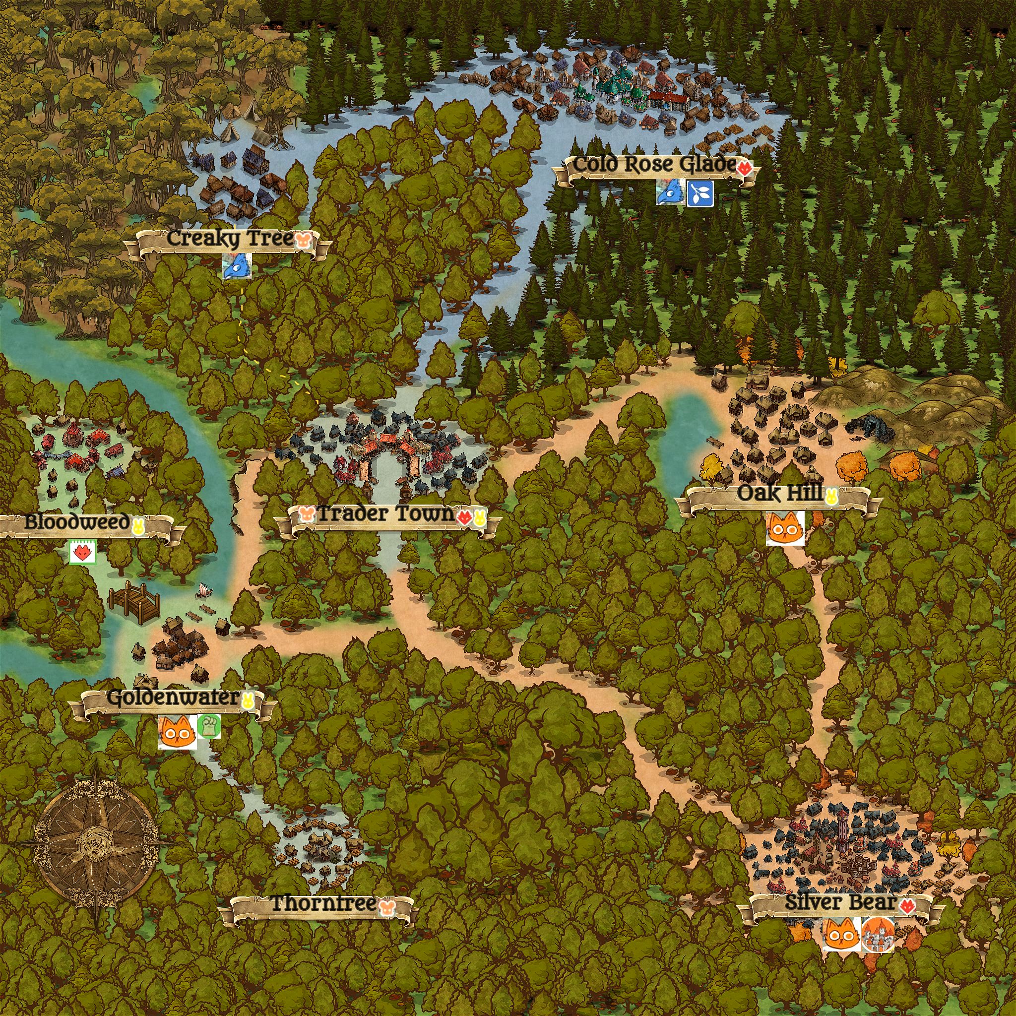 The Woodland Political | Inkarnate - Create Fantasy Maps Online