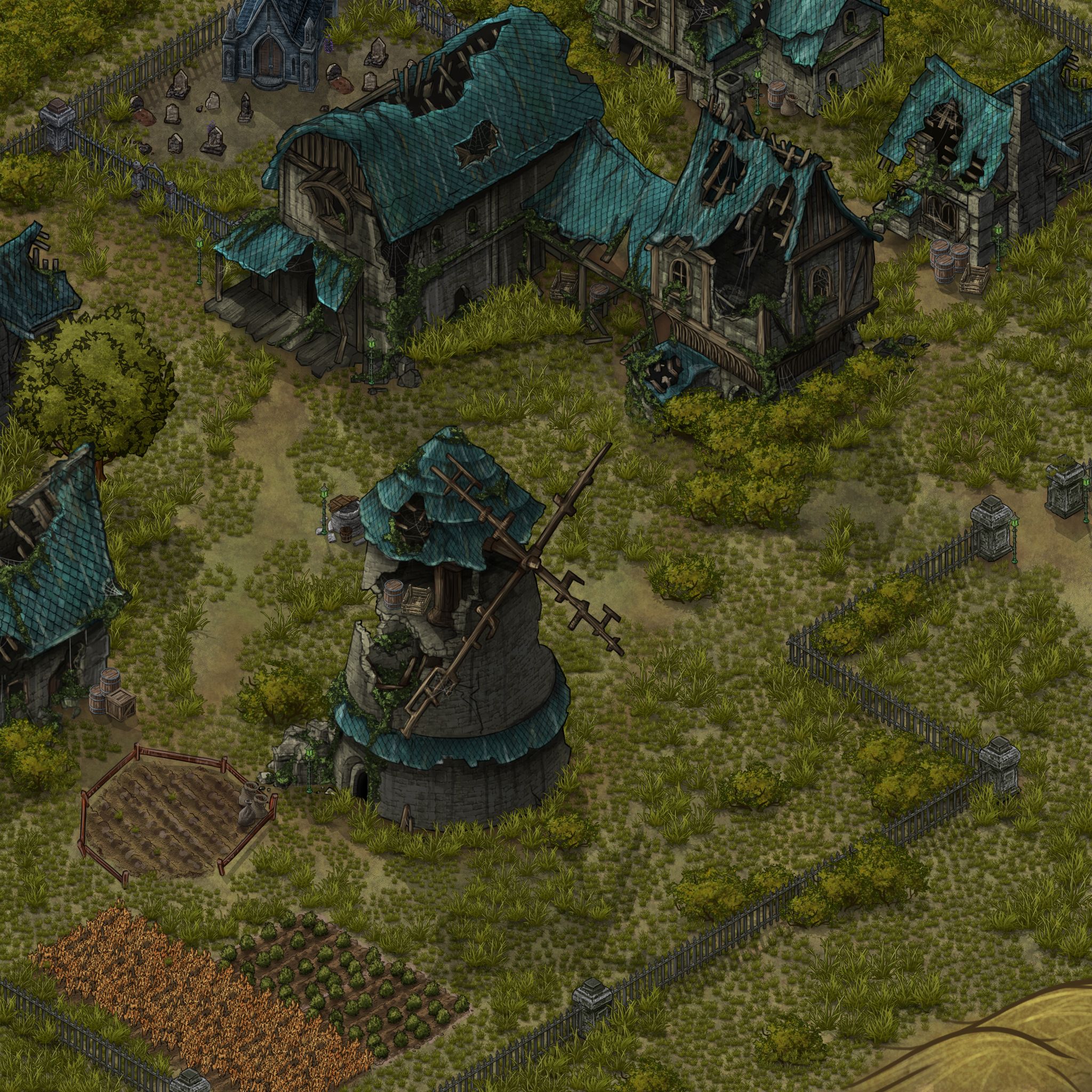 Abandoned Village | Inkarnate - Create Fantasy Maps Online