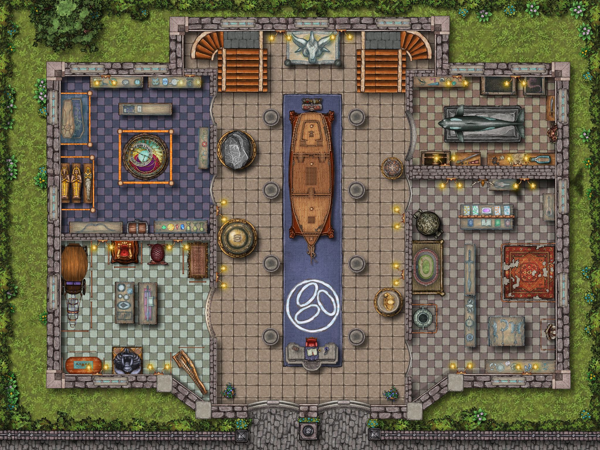 Museum First Floor | Inkarnate - Create Fantasy Maps Online