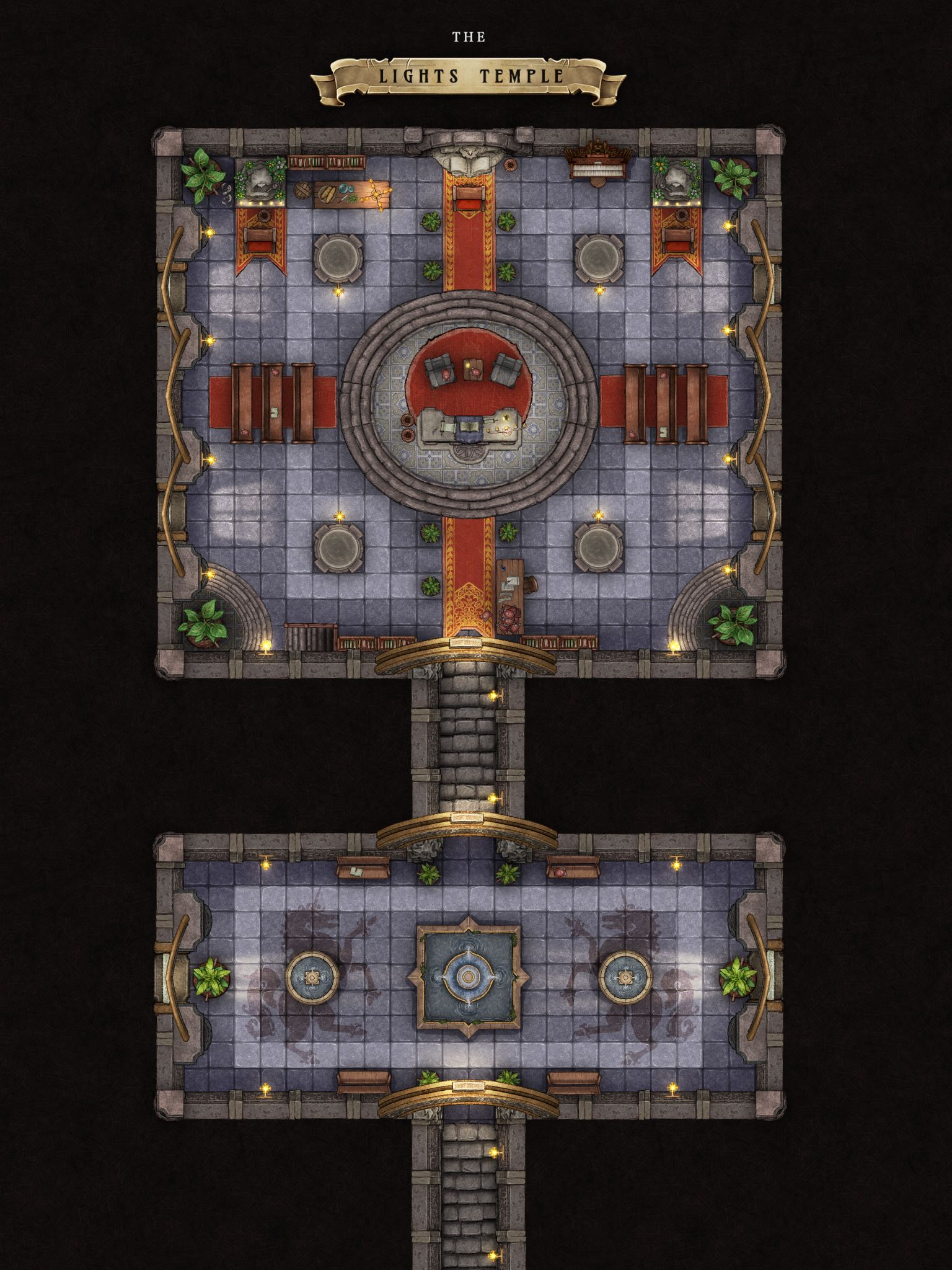 Temple of Golden Sect | Inkarnate - Create Fantasy Maps Online