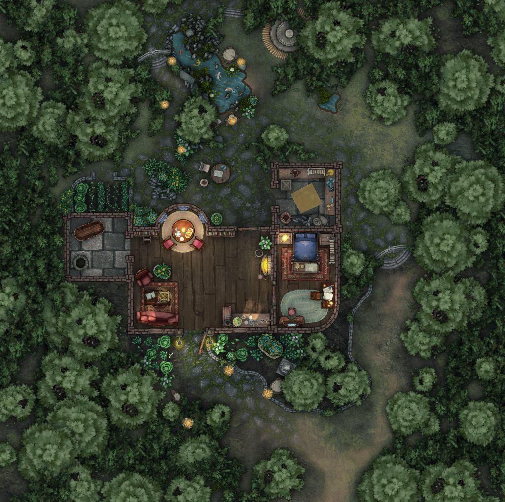 Woodland Hideaway | Inkarnate - Create Fantasy Maps Online