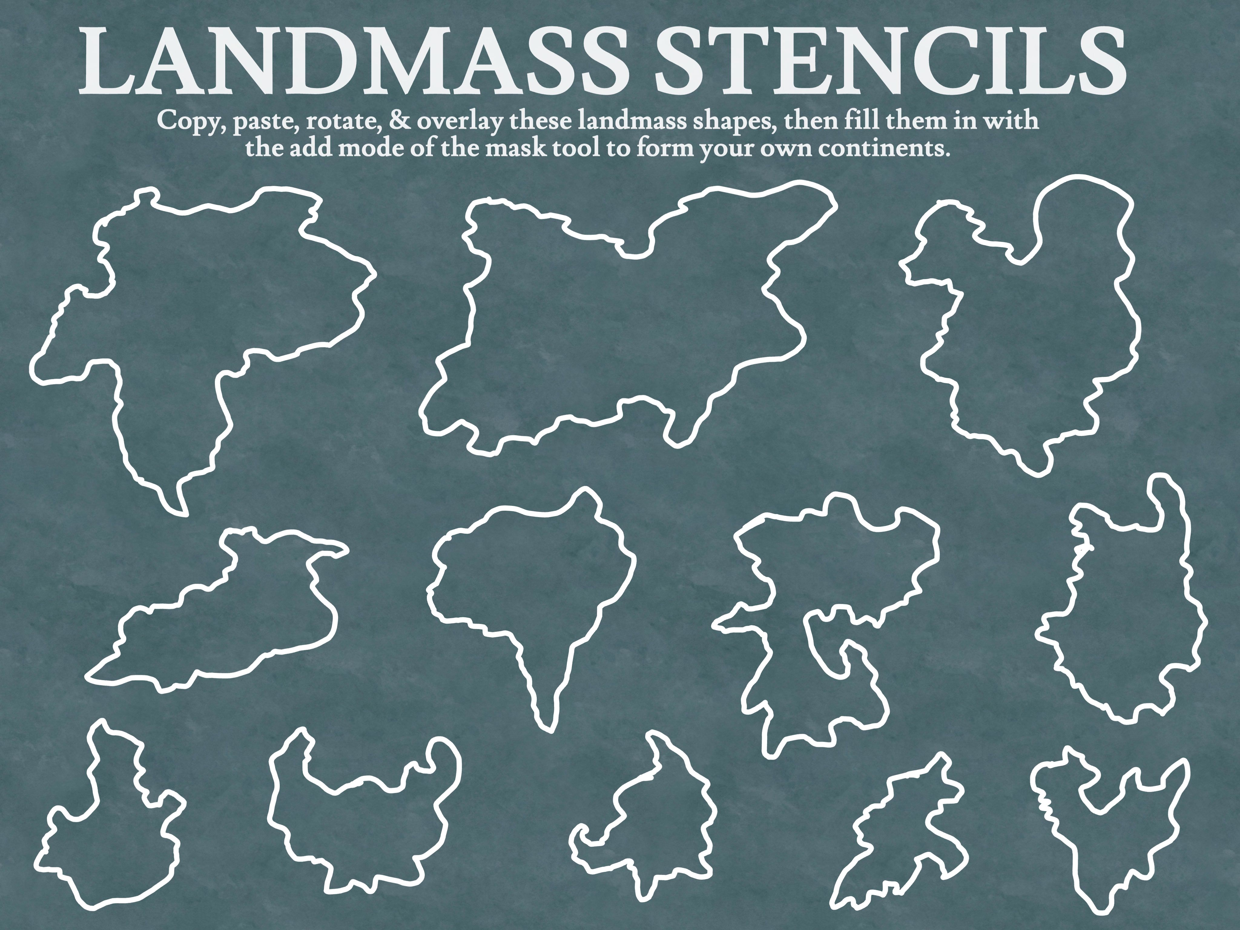 Landmass Stencils | Inkarnate - Create Fantasy Maps Online