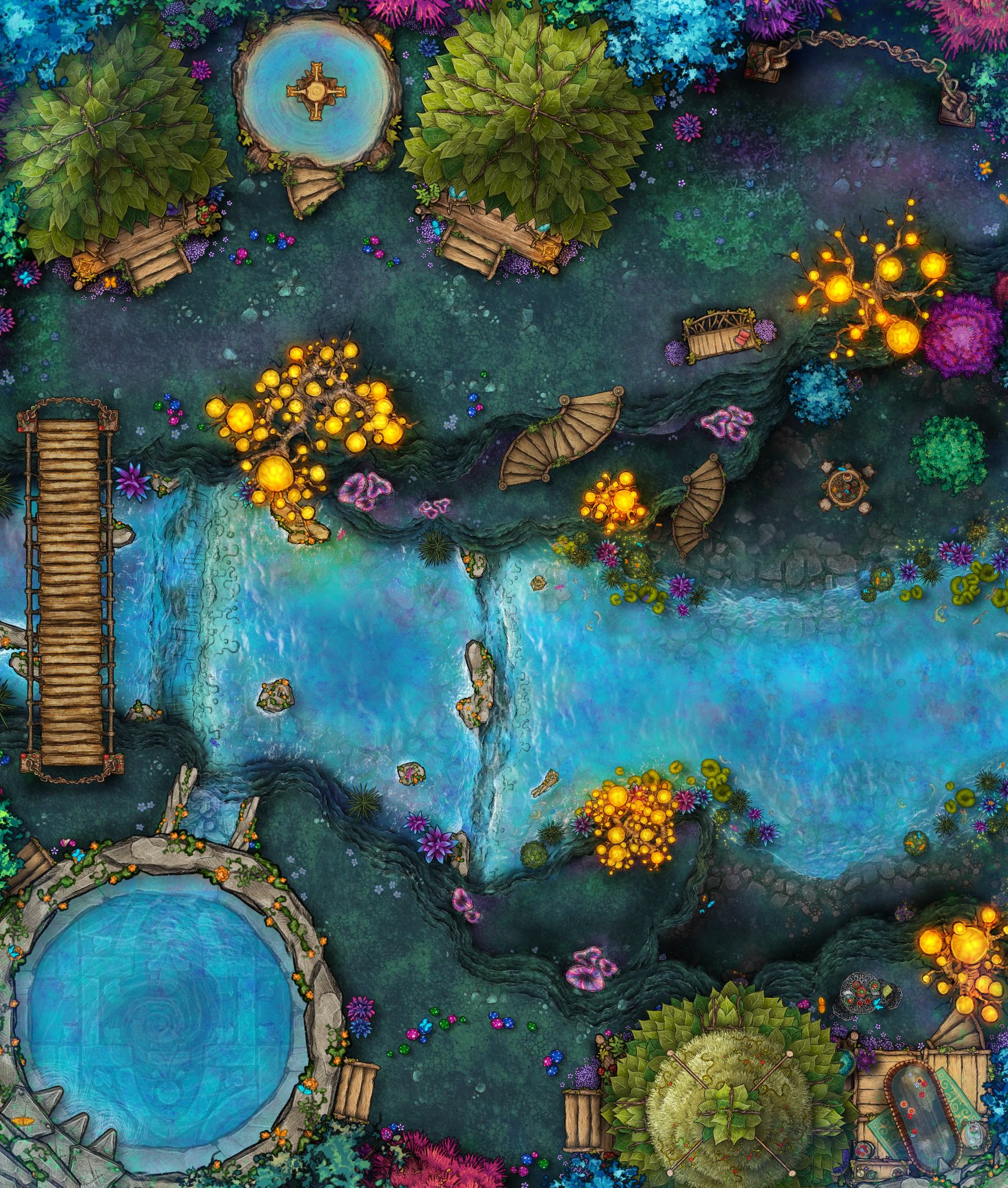 Fey Springs Spa | Inkarnate - Create Fantasy Maps Online