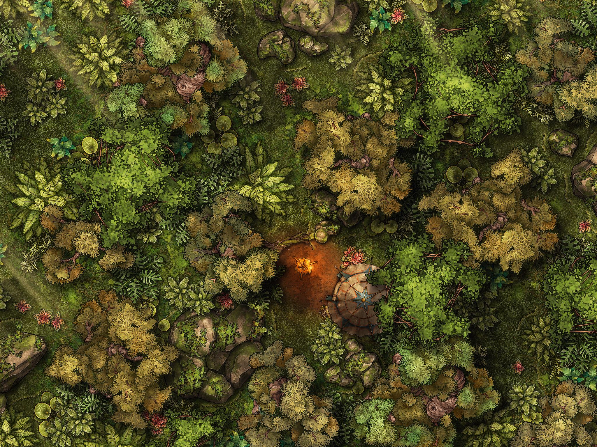 Jungle Camp | Inkarnate - Create Fantasy Maps Online