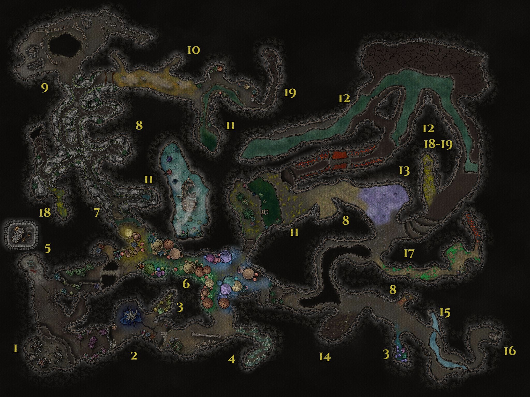 Underdark | Inkarnate - Create Fantasy Maps Online