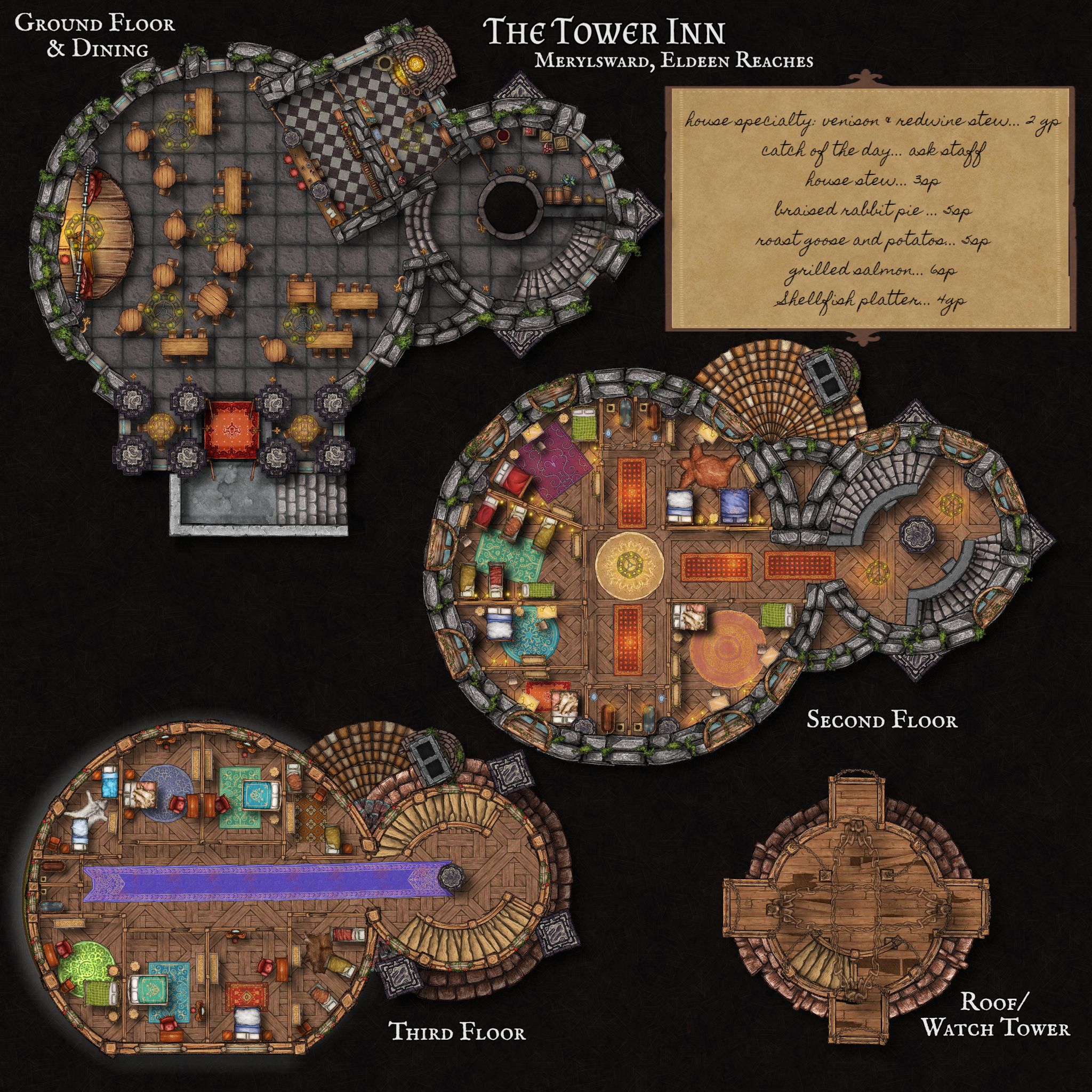 The Tower Inn | Inkarnate - Create Fantasy Maps Online