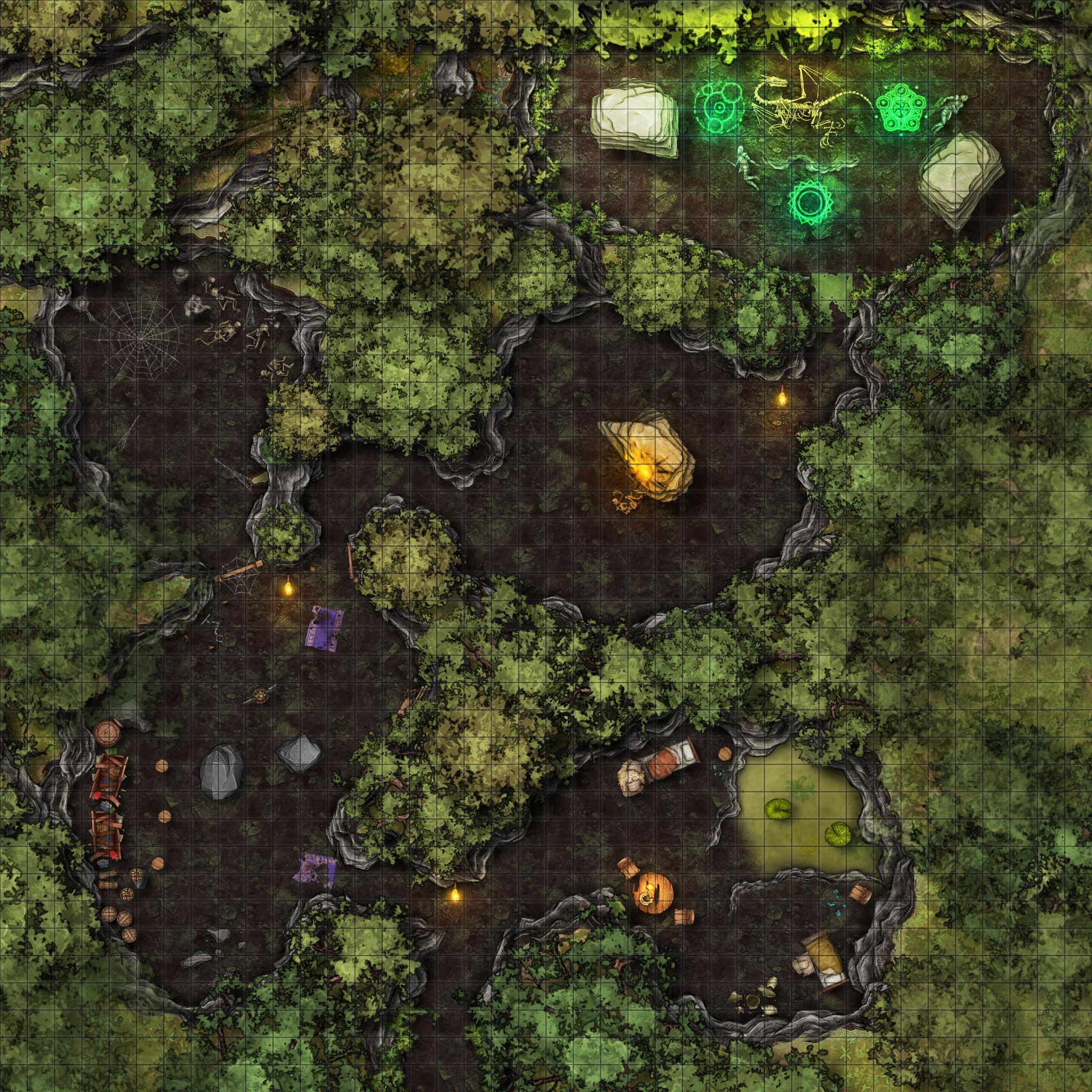 Krakenwood Cavern | Inkarnate - Create Fantasy Maps Online