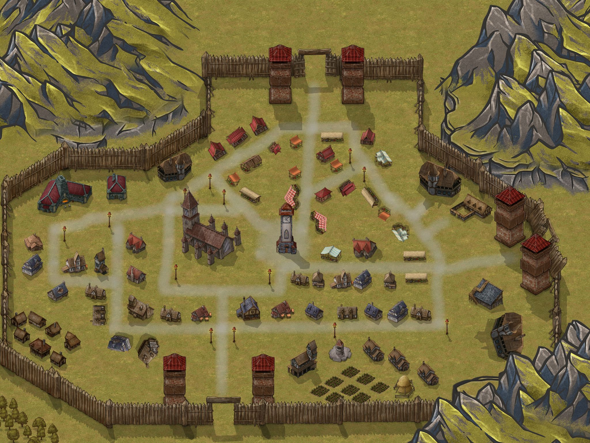 Orewood Village | Inkarnate - Create Fantasy Maps Online