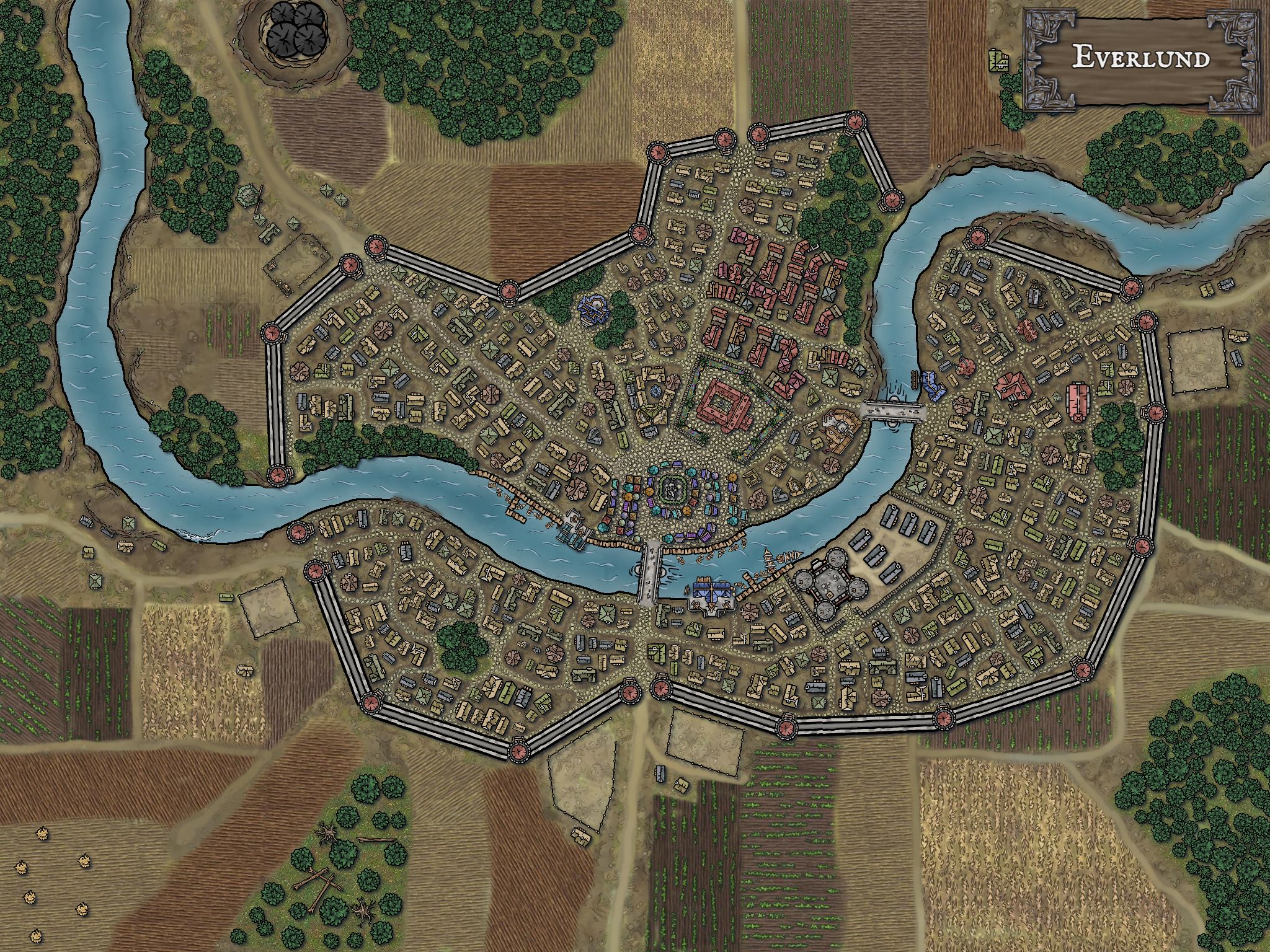 Everlund - Player Version | Inkarnate - Create Fantasy Maps Online