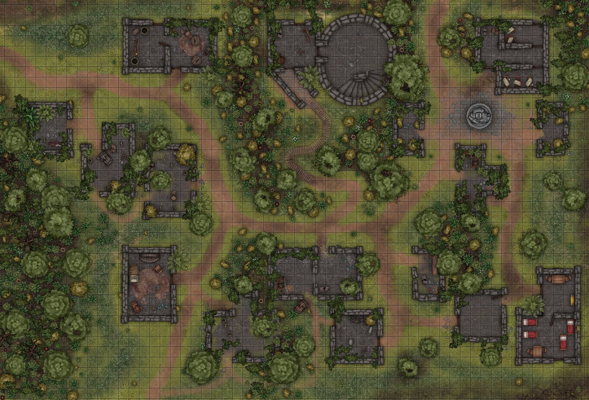 Ruins of Thundertree (Lost Mine of Phandelver) - Retexture | Inkarnate ...