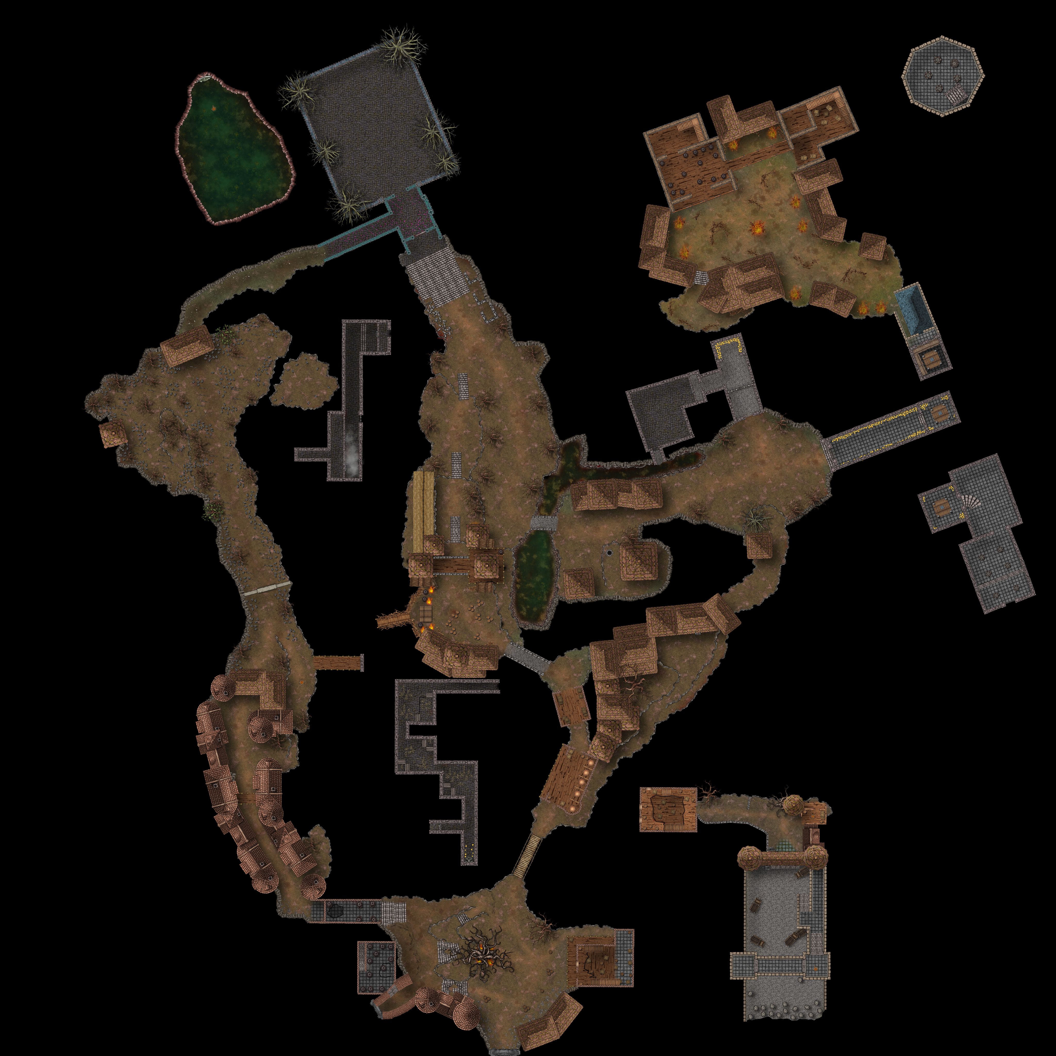 4. Dark Souls III — Undead Settlement [Top-Down Map] | Inkarnate ...