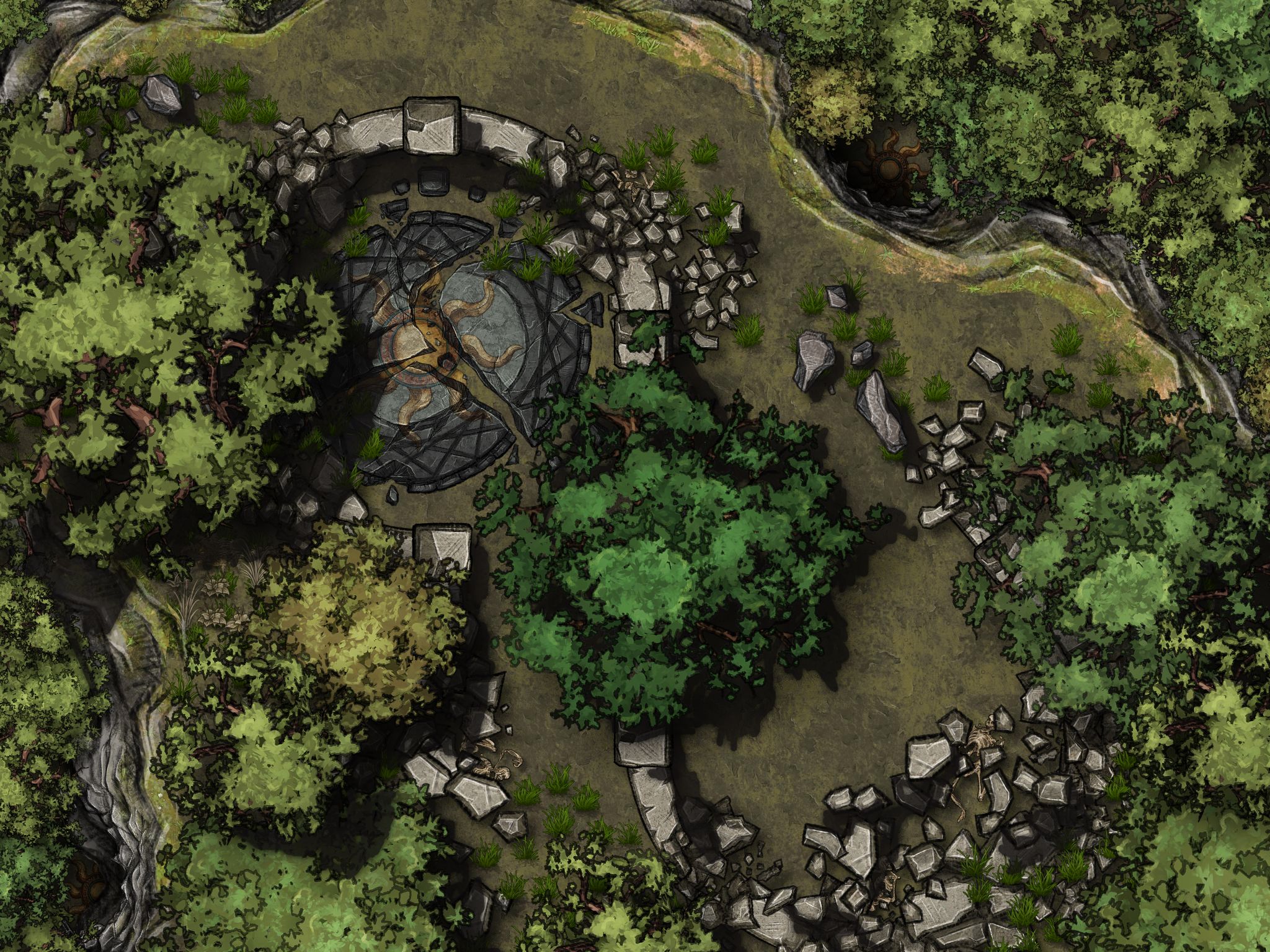 Sun Ruins Map Pt. 1 | Inkarnate - Create Fantasy Maps Online