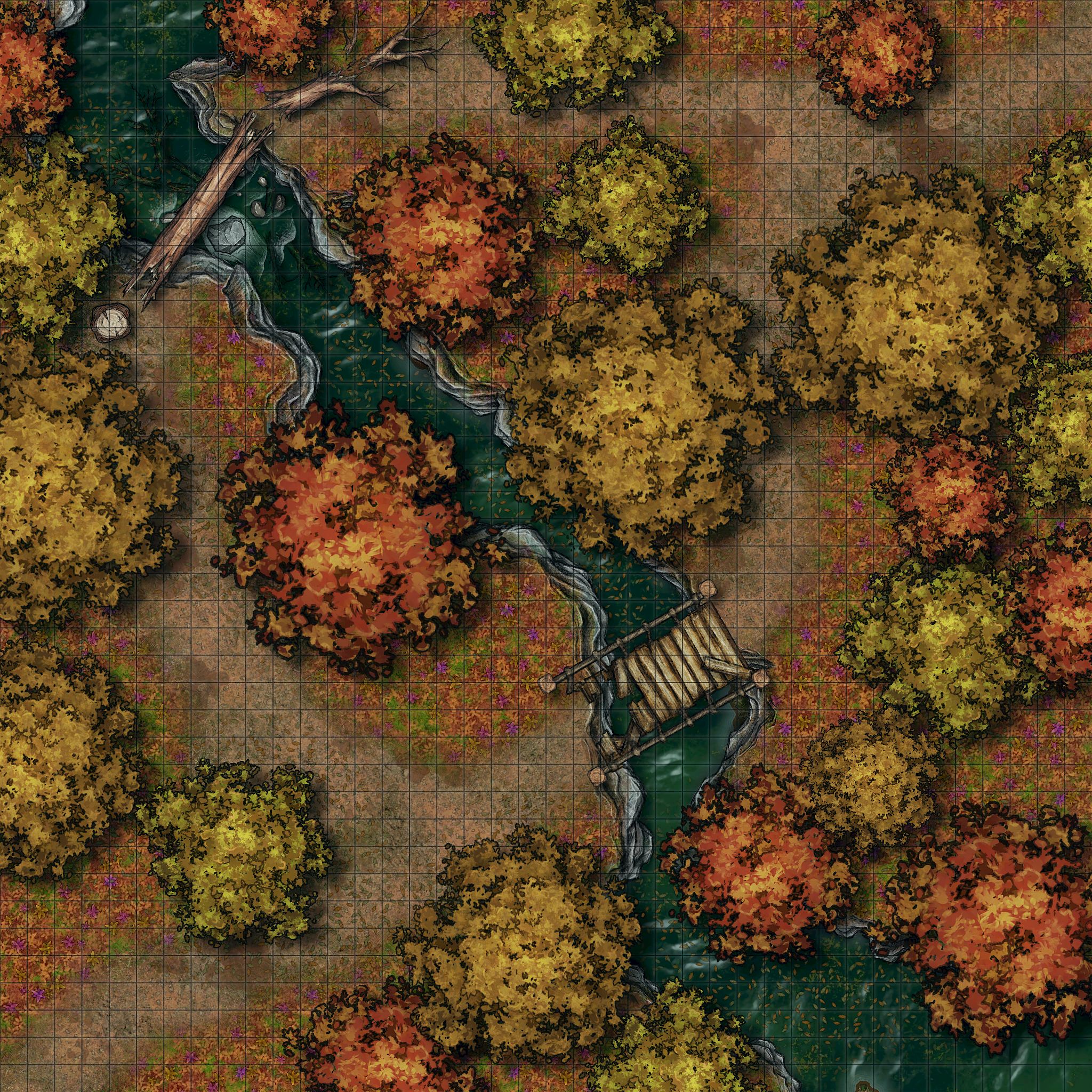 The Split Path- Fall- Map 8 | Inkarnate - Create Fantasy Maps Online