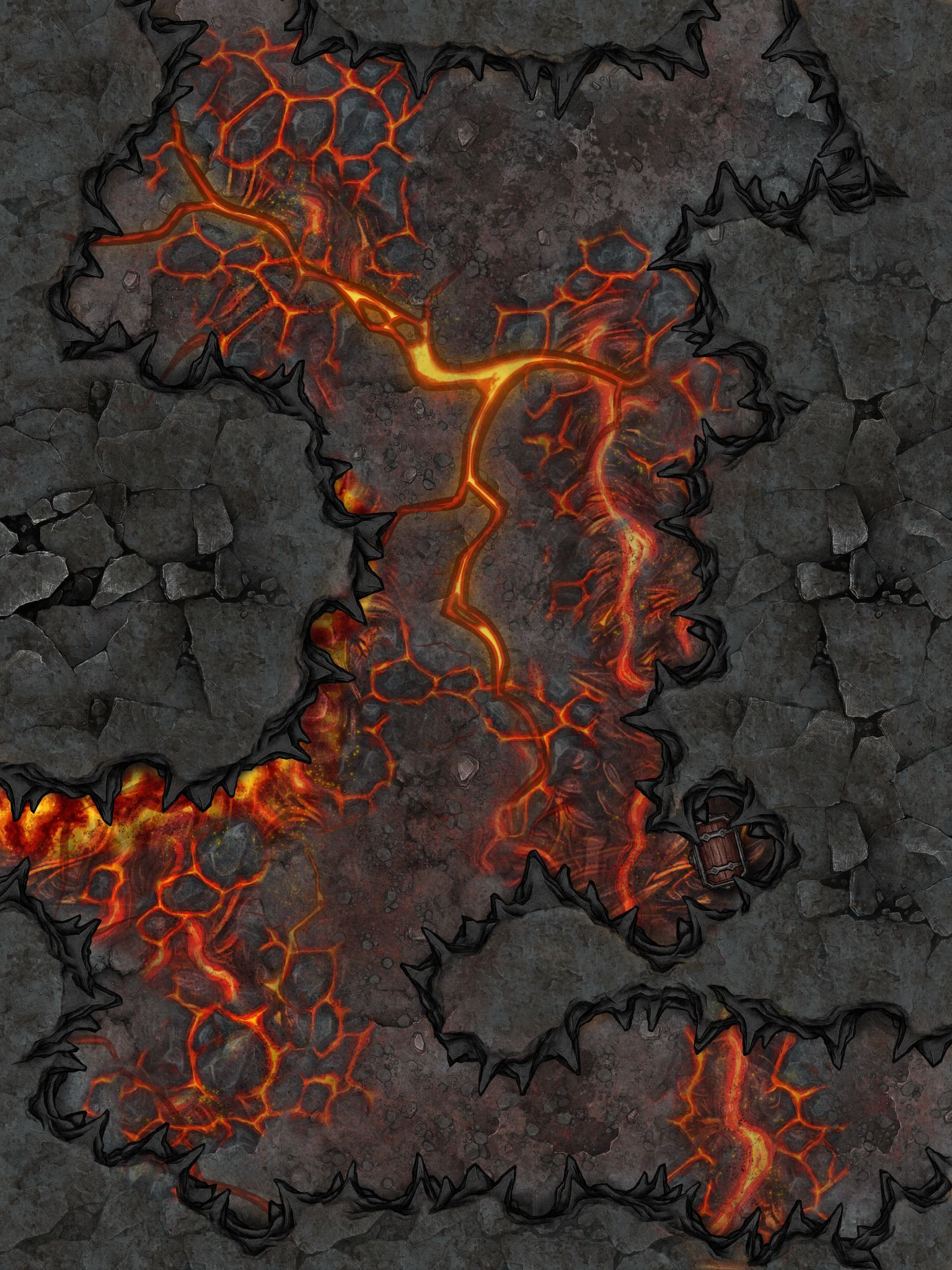 Cloneable Lava Caves | Inkarnate - Create Fantasy Maps Online
