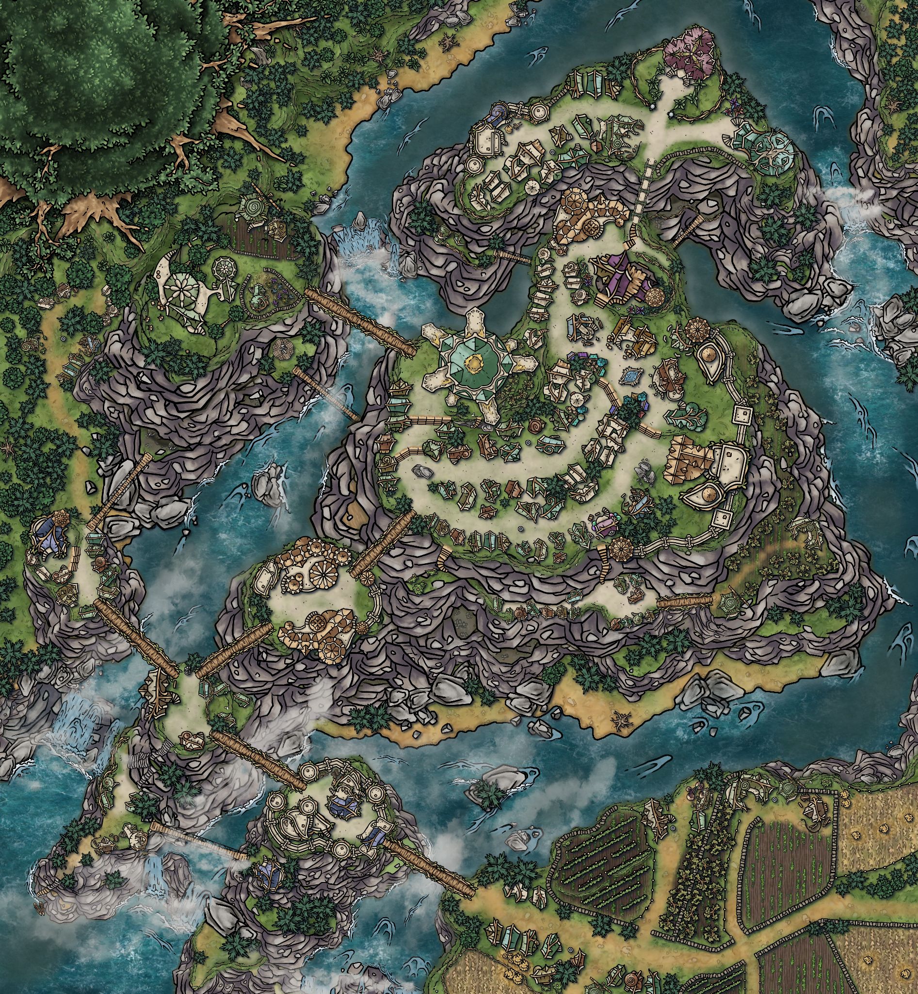 Elf City | Inkarnate - Create Fantasy Maps Online