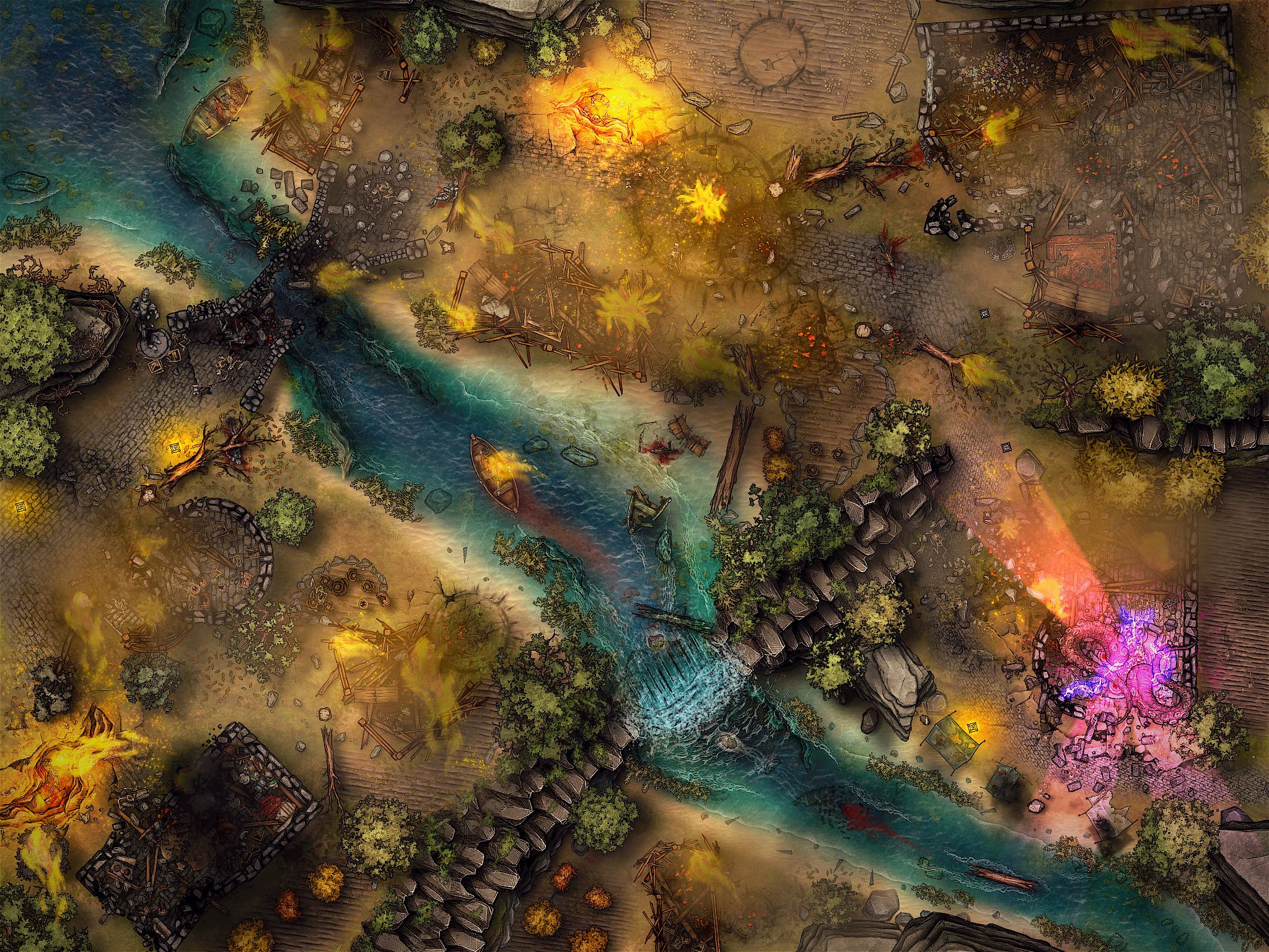 Razed Village | Inkarnate - Create Fantasy Maps Online