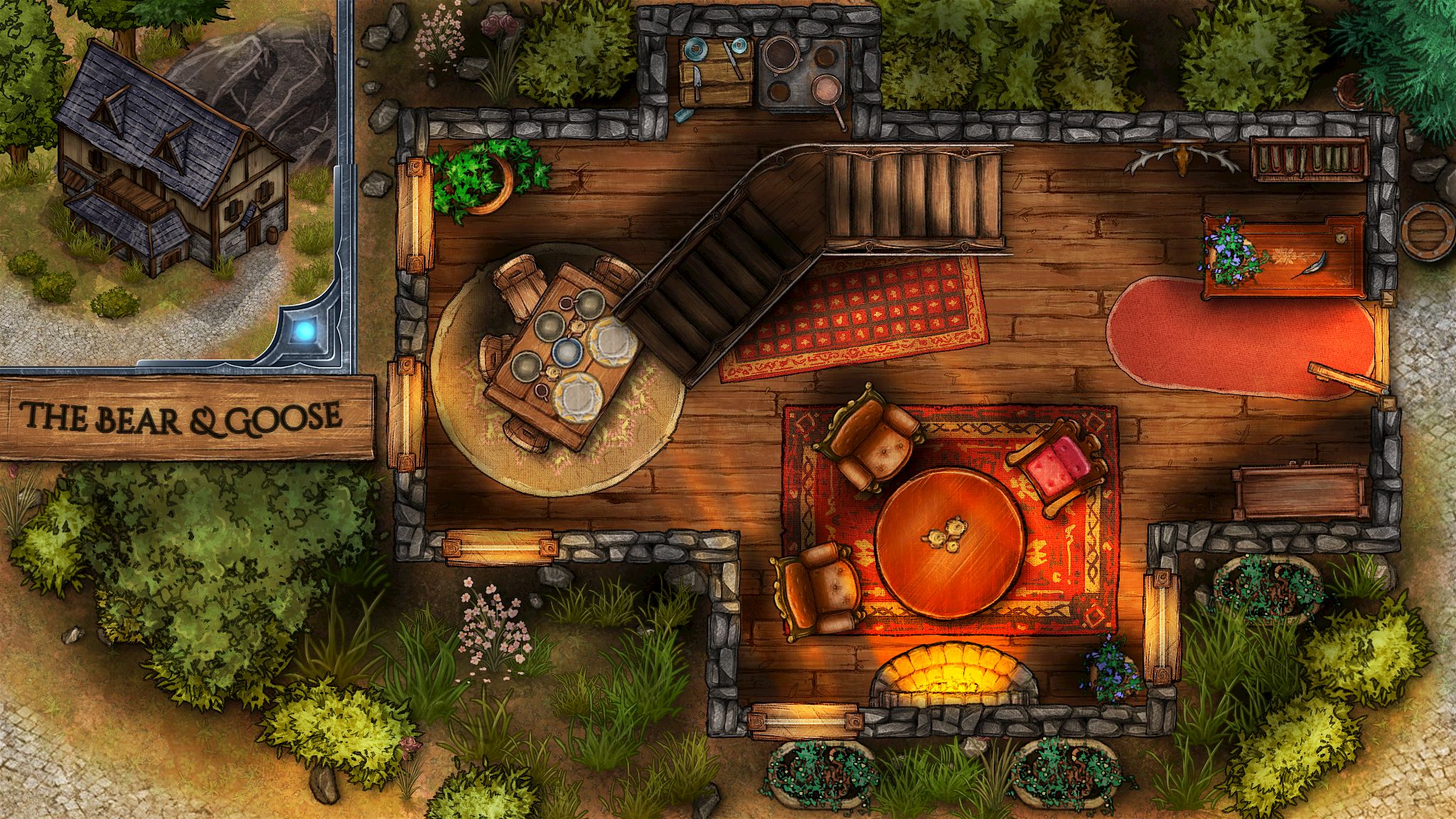 Inn Ground Floor | Inkarnate - Create Fantasy Maps Online