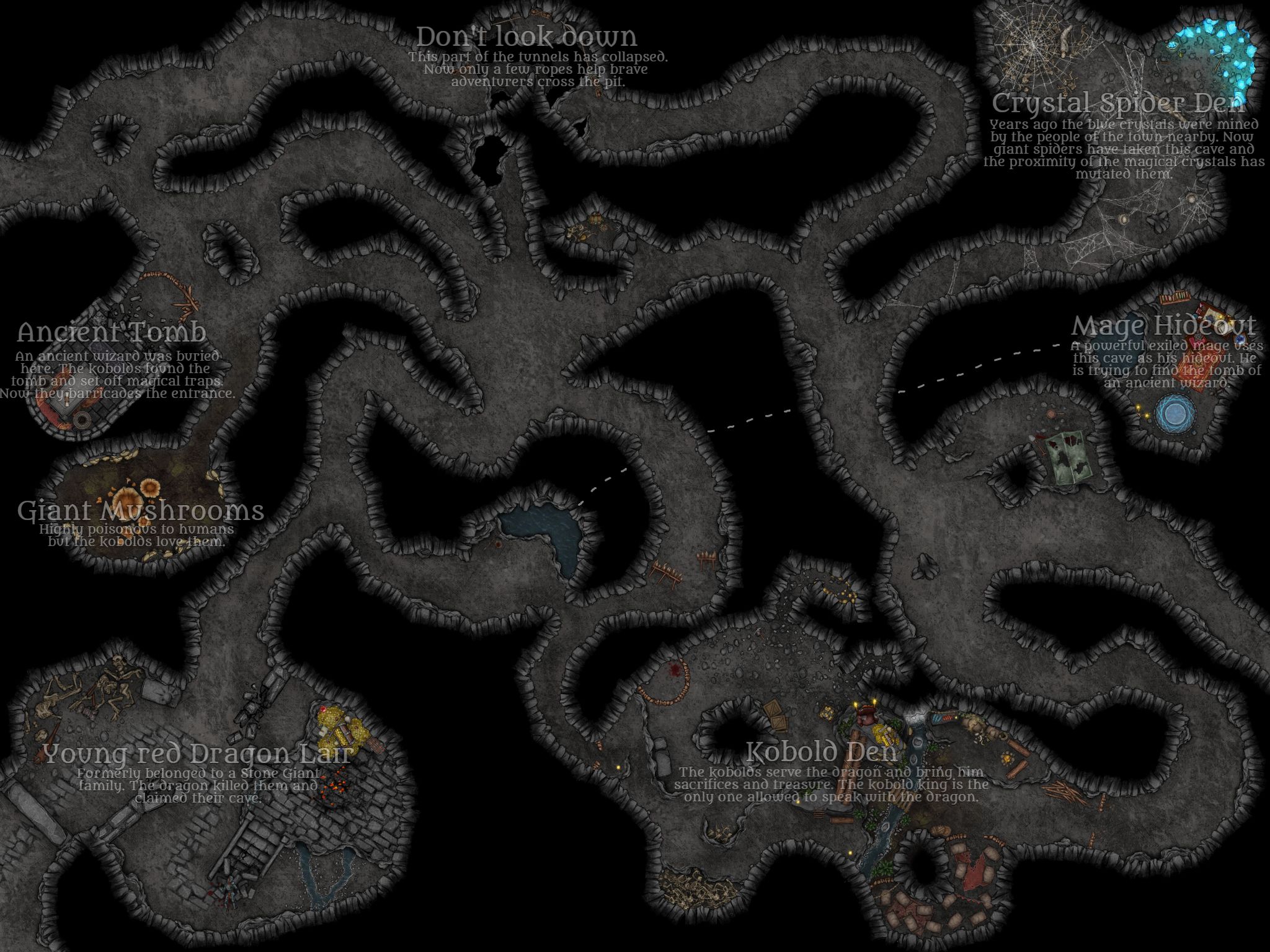 Within the mountain | Inkarnate - Create Fantasy Maps Online